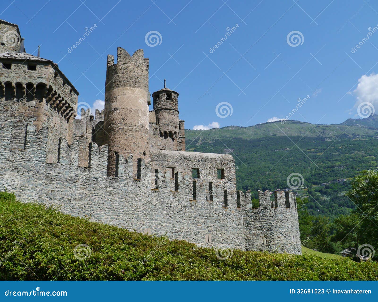 Fenis the Aosta valley stock image. Image of fenis, historical - 32681523