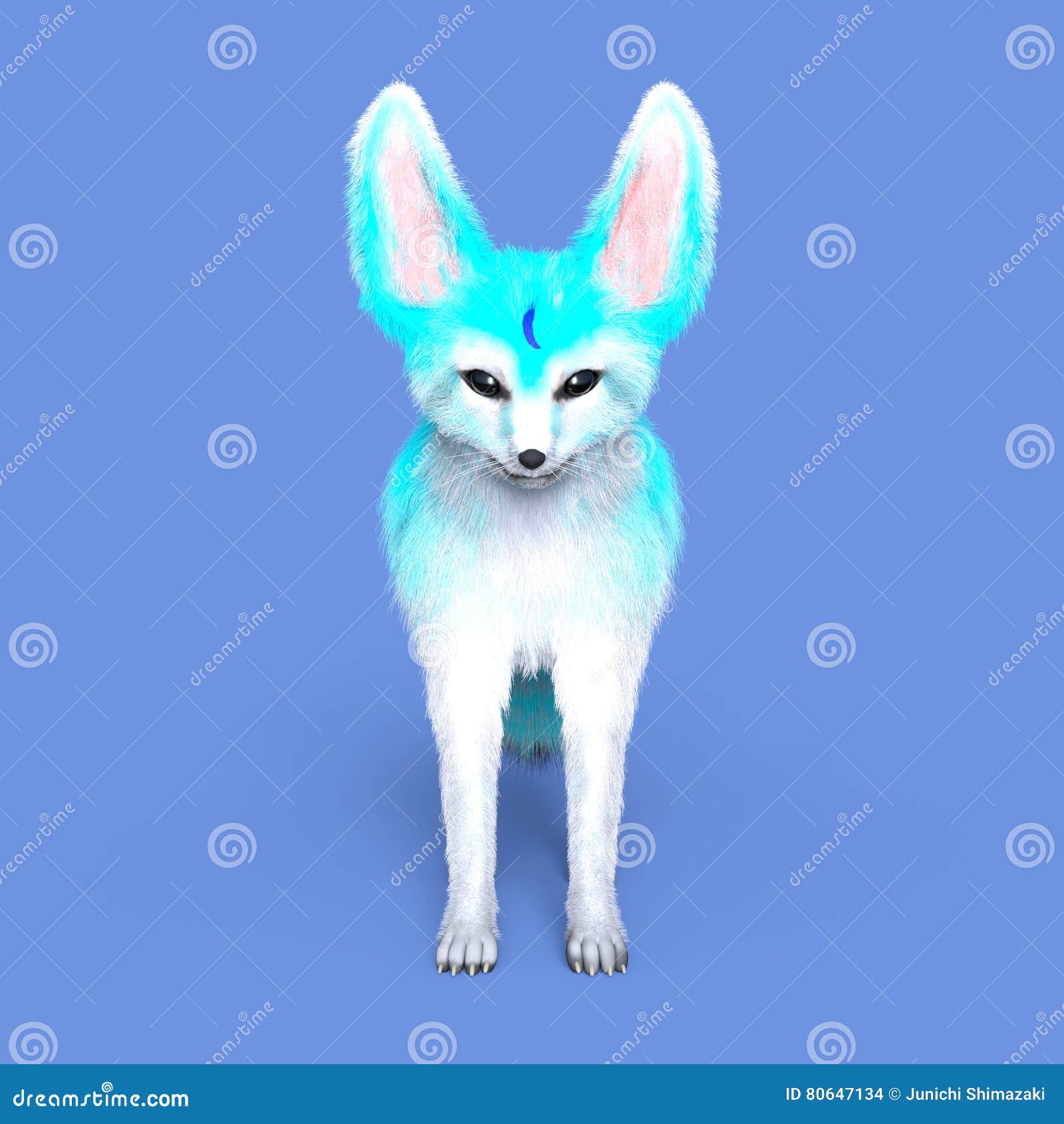 Fennec stock illustration. Illustration of wildlife, canine - 80647134