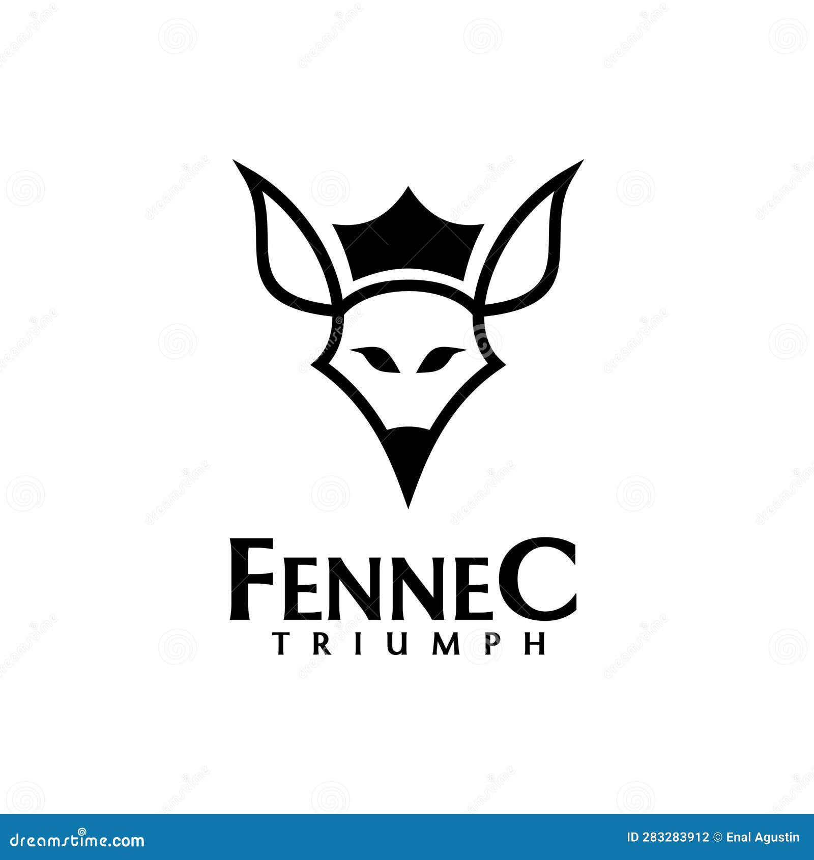 Fennec Logo Vector Outline Silhouette Art Icon | CartoonDealer.com ...