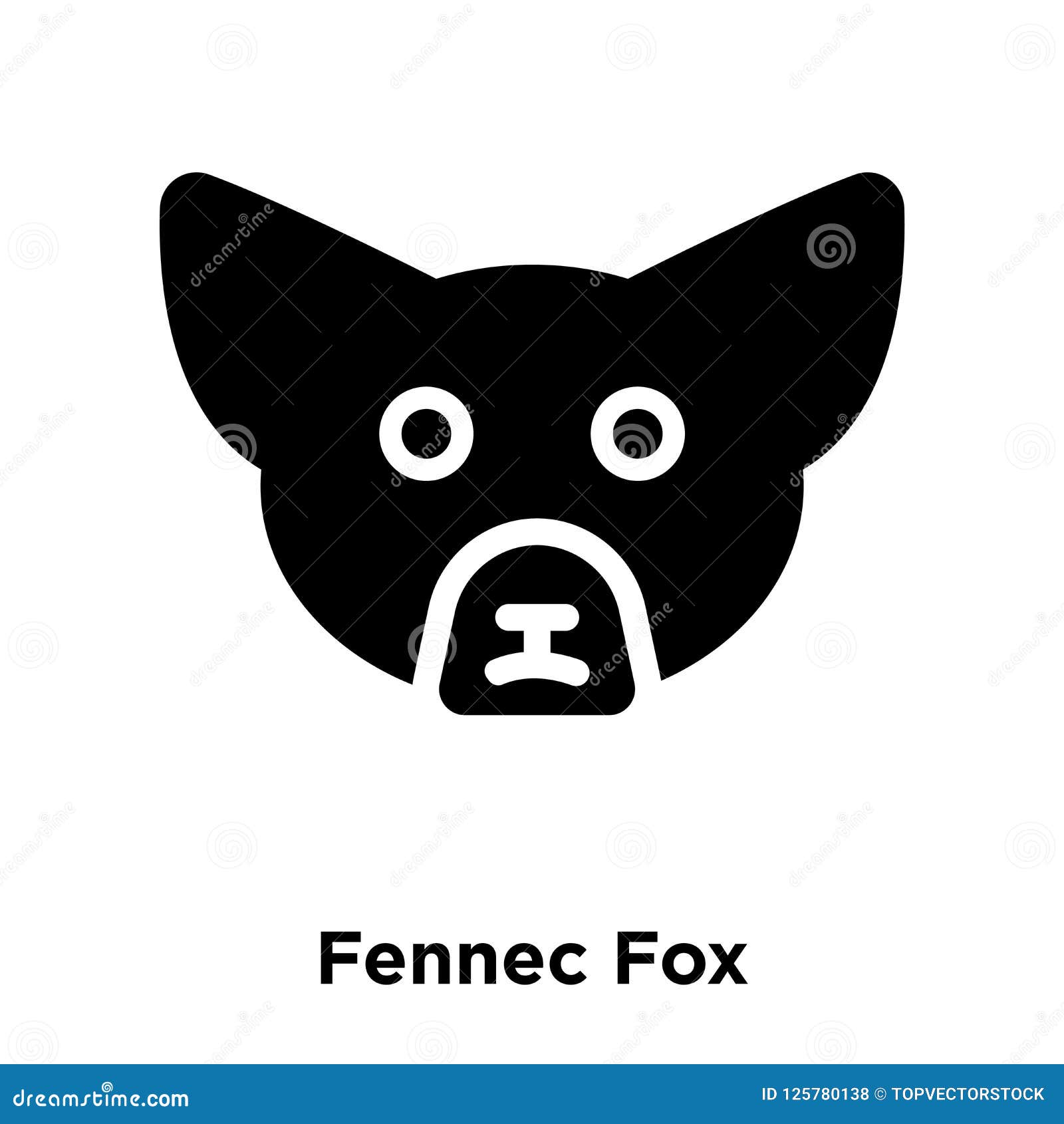 Fennec Fox Icon Vector Isolated On White Background, Logo Concept Of ...