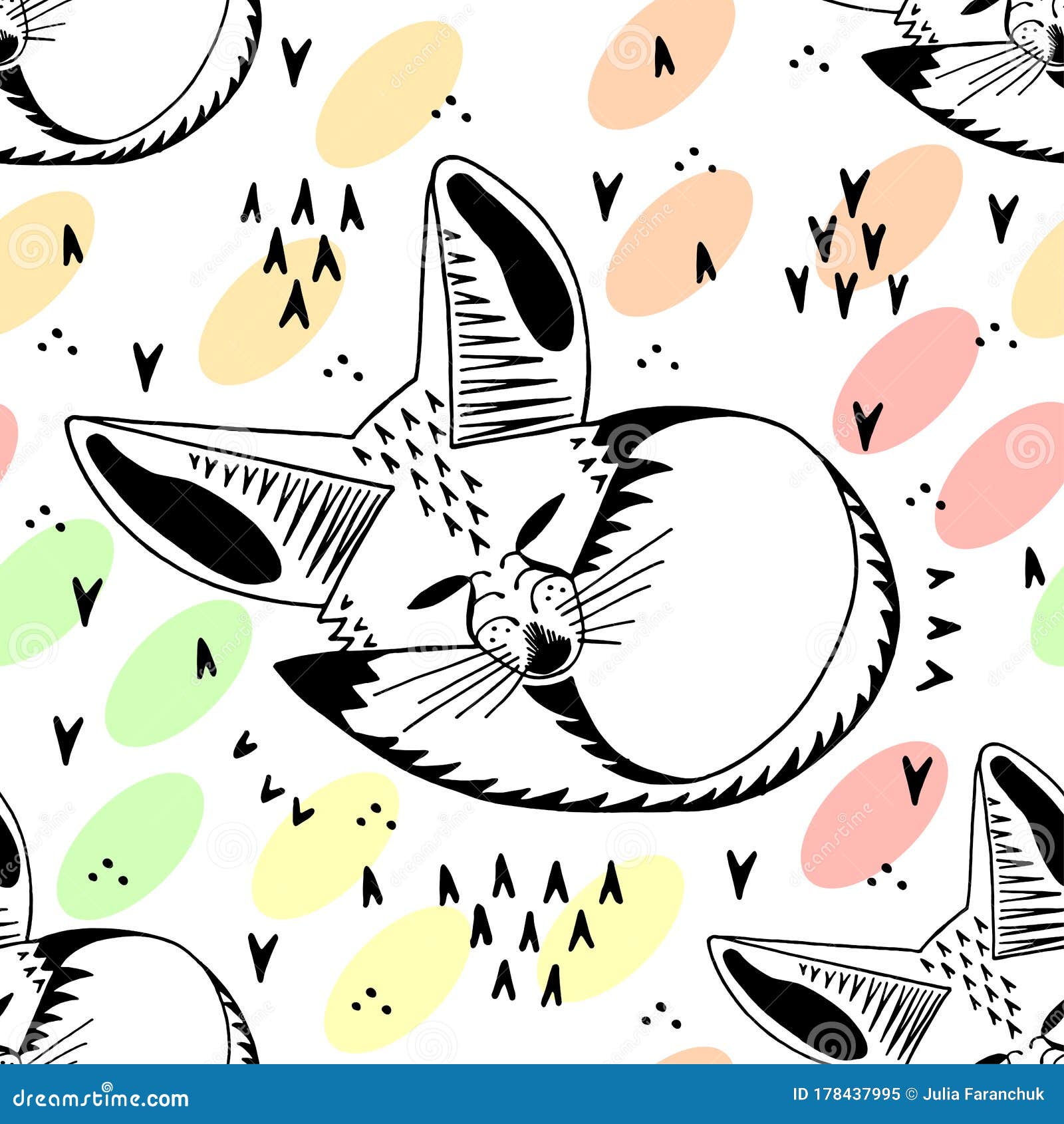 Fennec Linear Icon. Modern Outline Fennec Logo Concept On White Cartoon ...