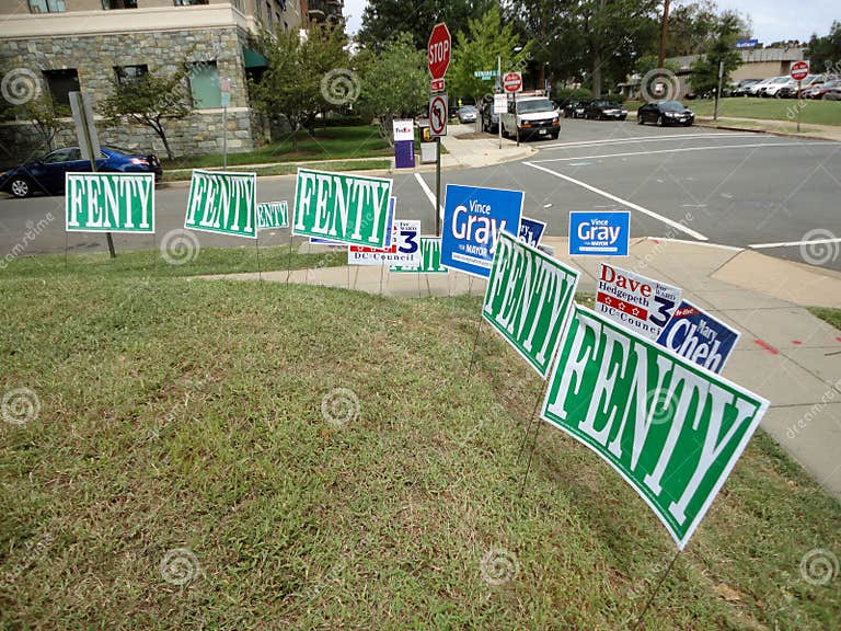 Fenty for Mayor in Washington Dc Editorial Image - Image of campaigning ...