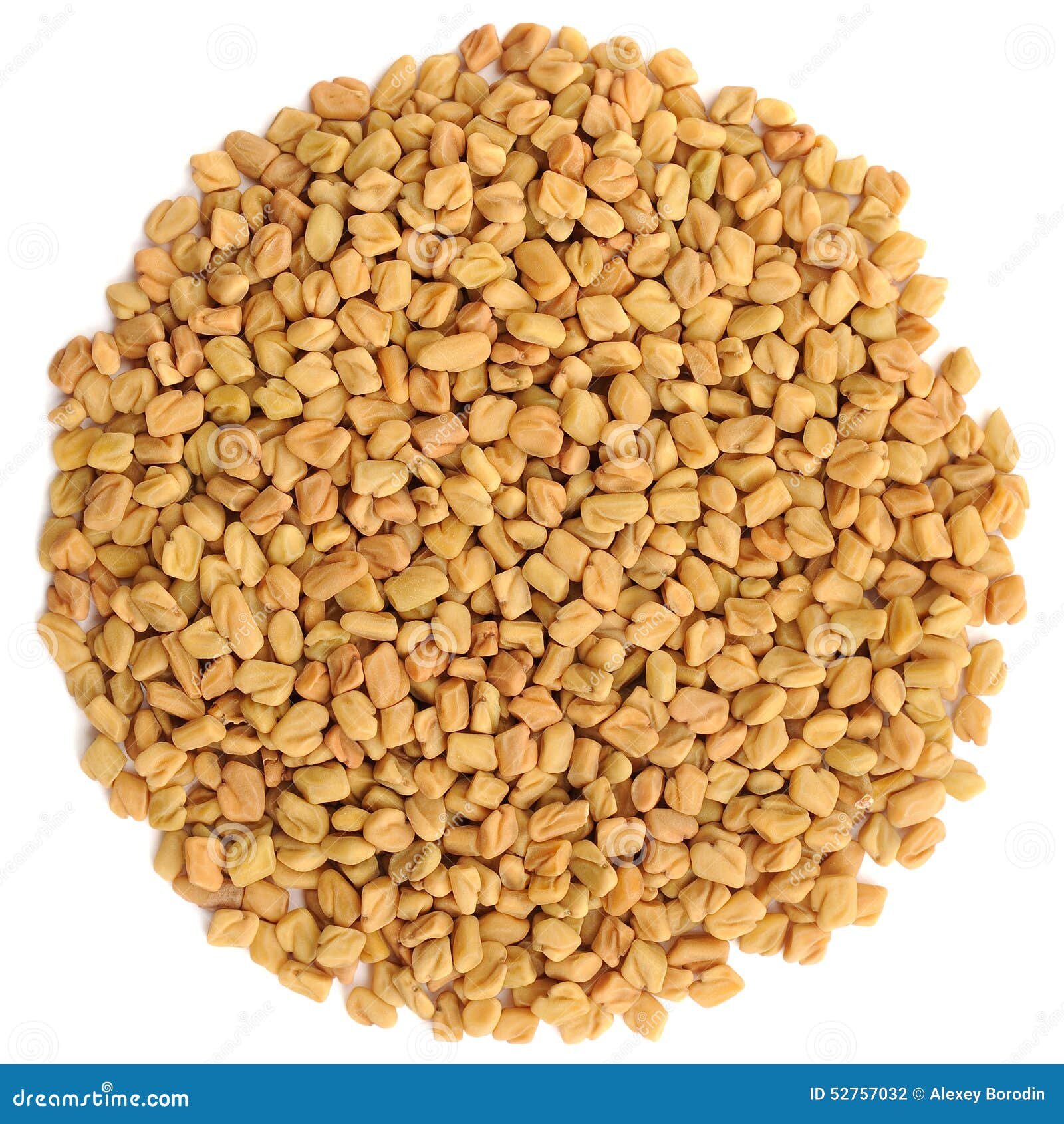 Fenugreek Seeds in Round Shape Isolated Stock Photo - Image of nature ...