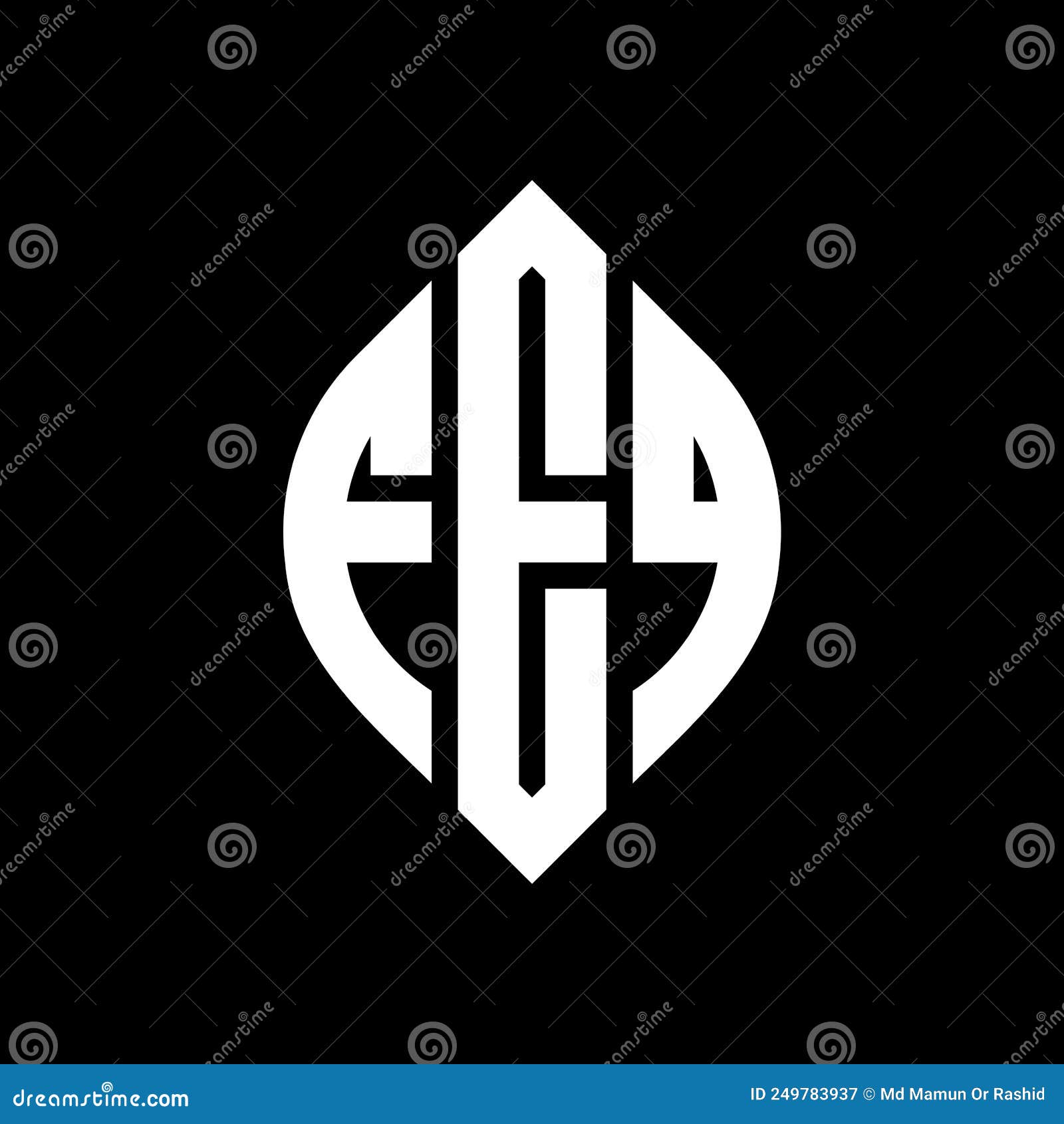 FEQ Circle Letter Logo Design with Circle and Ellipse Shape. FEQ ...