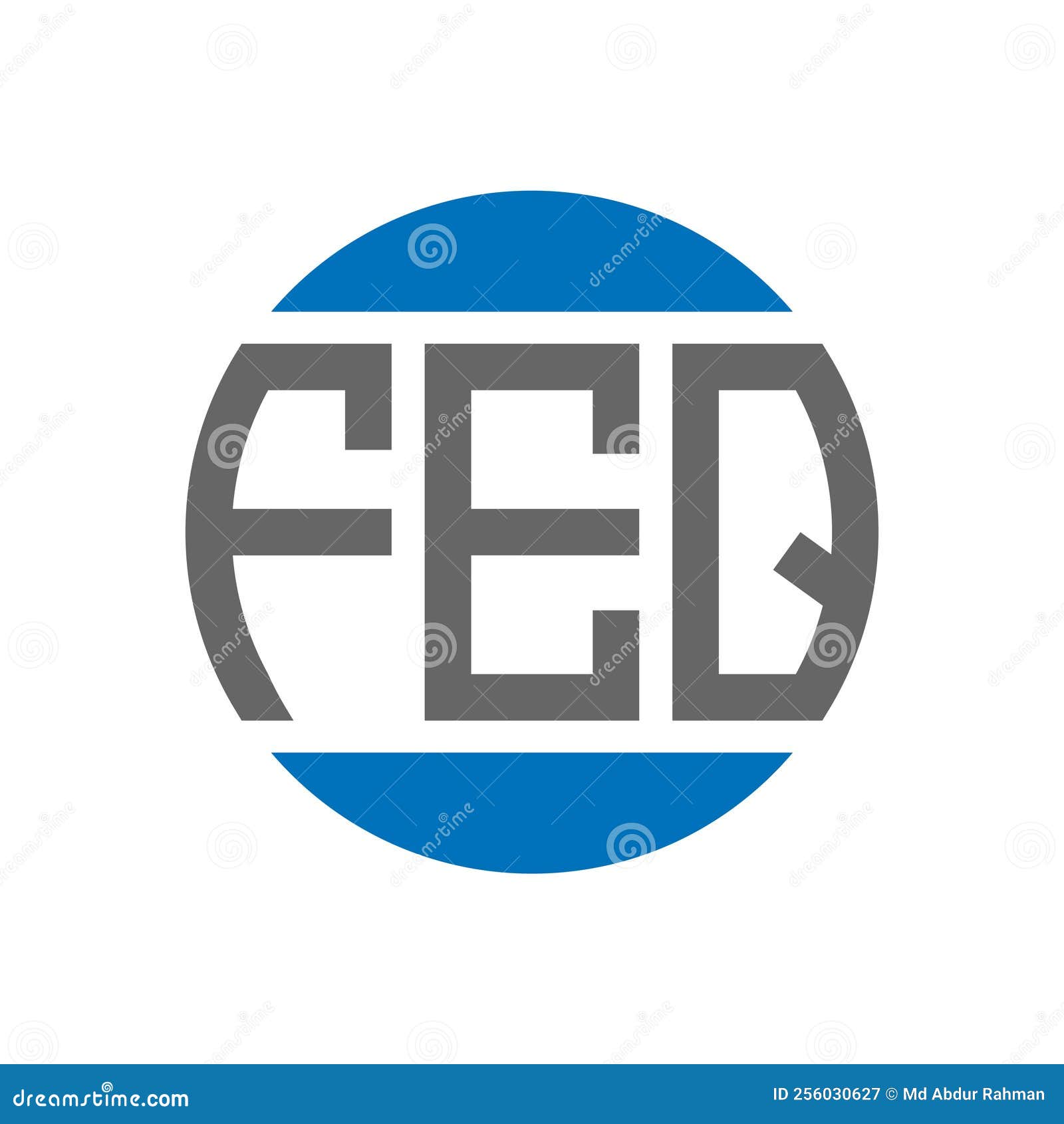 FEQ Letter Logo Design on White Background. FEQ Creative Initials ...
