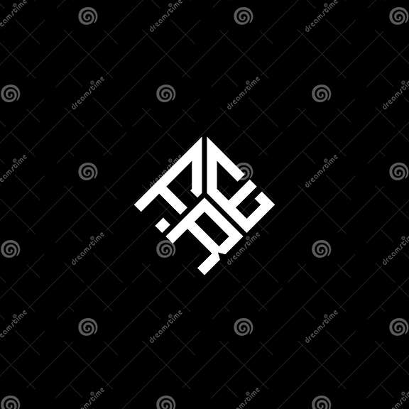 FER Letter Logo Design on Black Background. FER Creative Initials ...