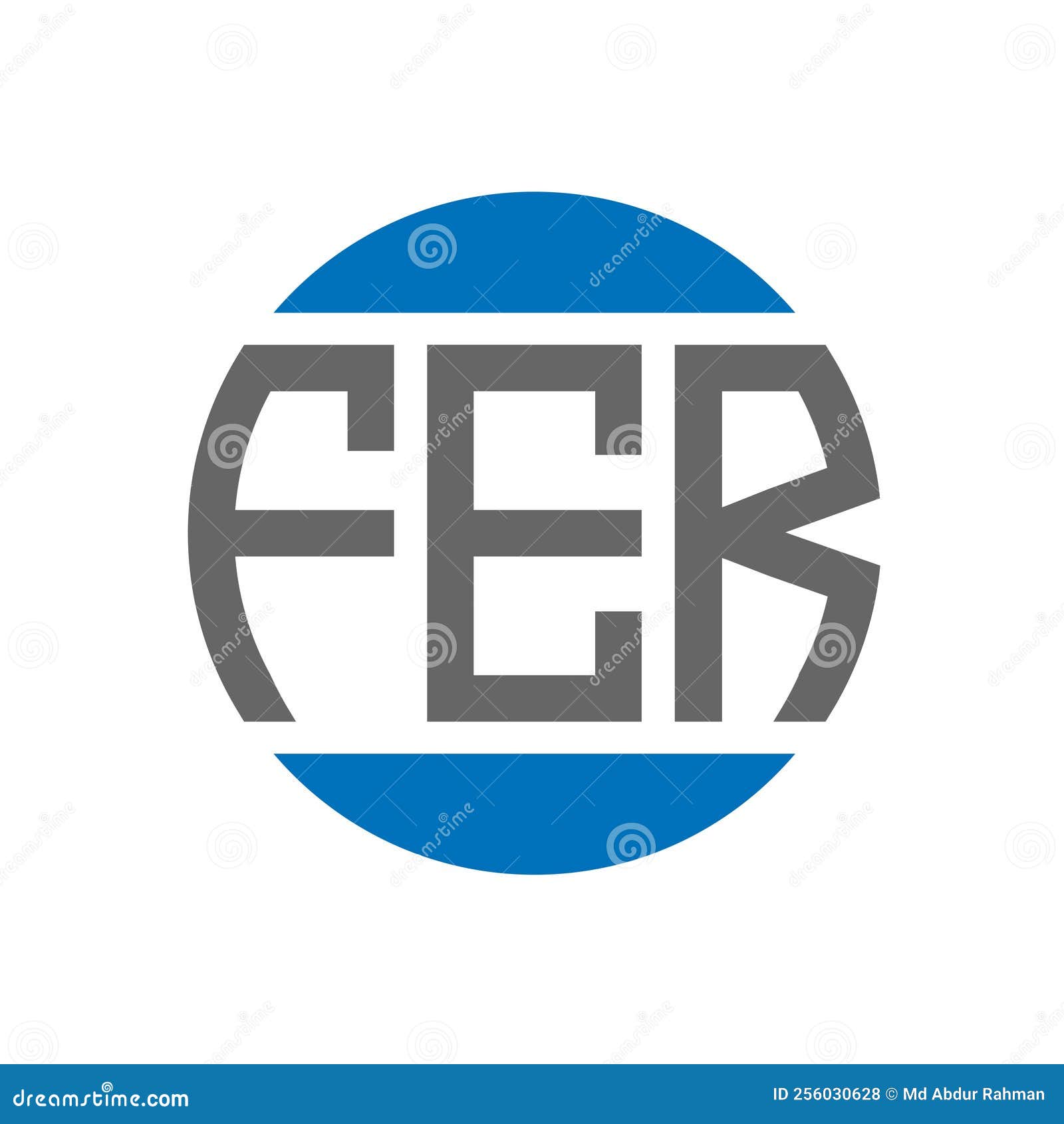 FER Letter Logo Design On White Background. FER Creative Initials ...