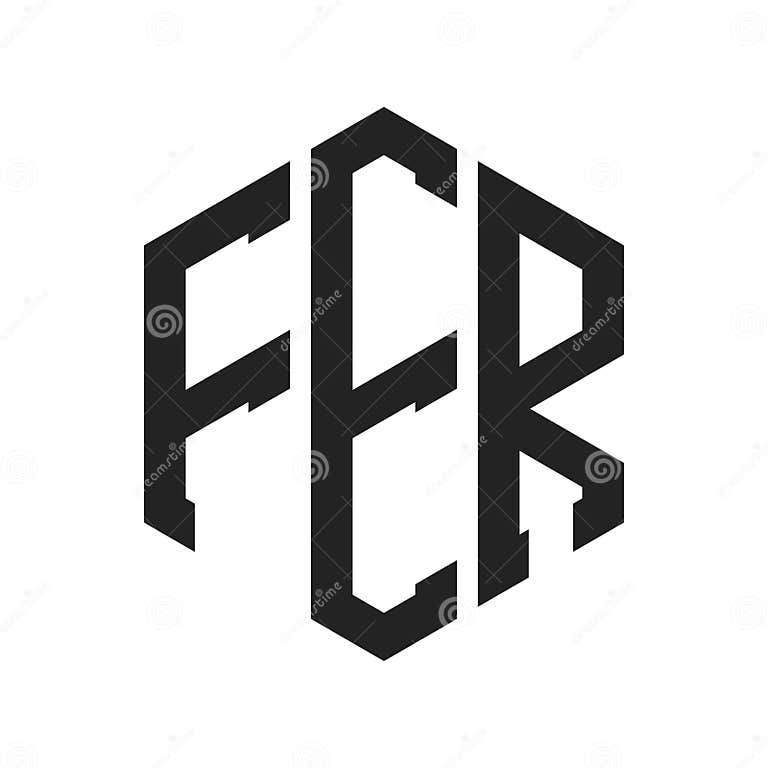 FER Logo Design. Initial Letter FER Monogram Logo Using Hexagon Shape ...