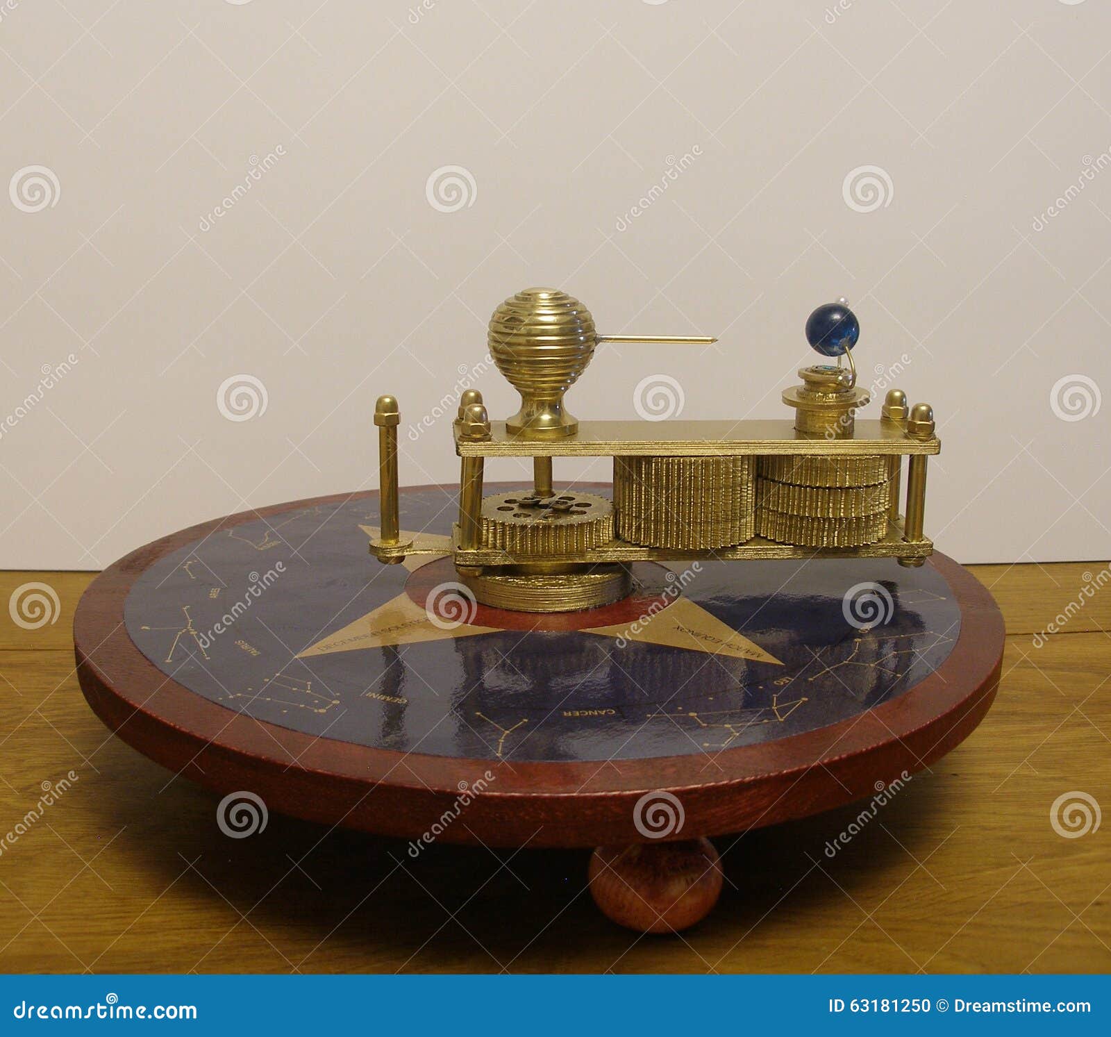 Fergusons Modell Paradox Machines 1764 Stockfoto - Bild von diagramm ...