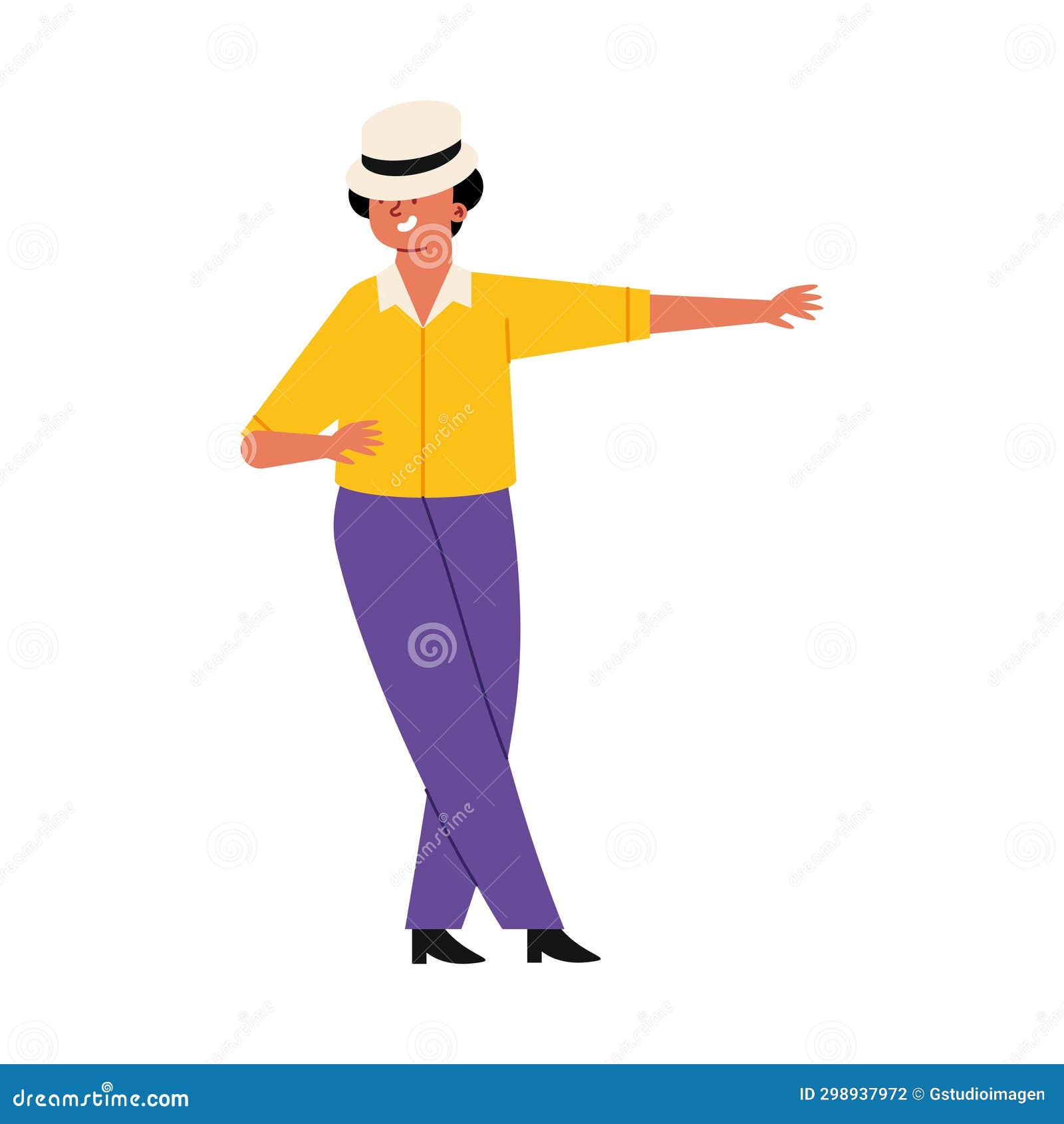 Feria de cali guy dancer stock illustration. Illustration of sensuality ...