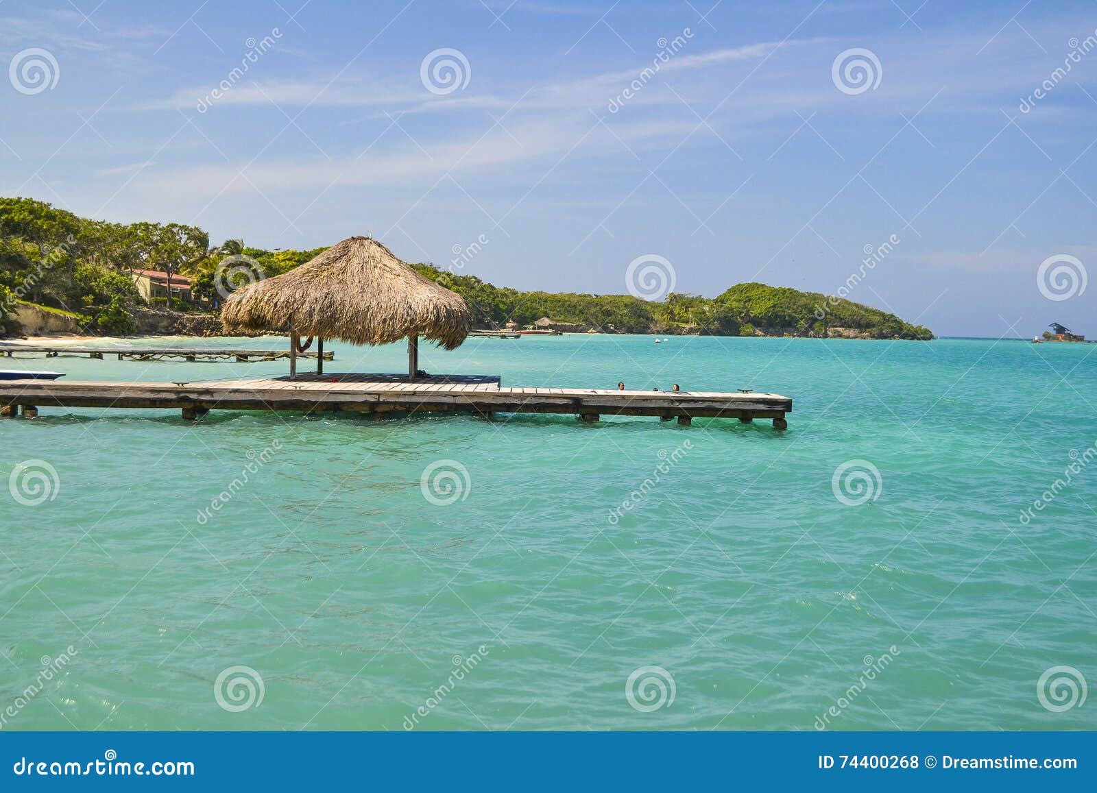Ferien in Einem Karibischen Strand Stockfoto - Bild von strand ...
