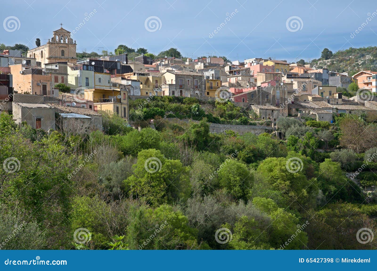 Ferla, Sicily, Italy stock photo. Image of facade, necropoli - 65427398