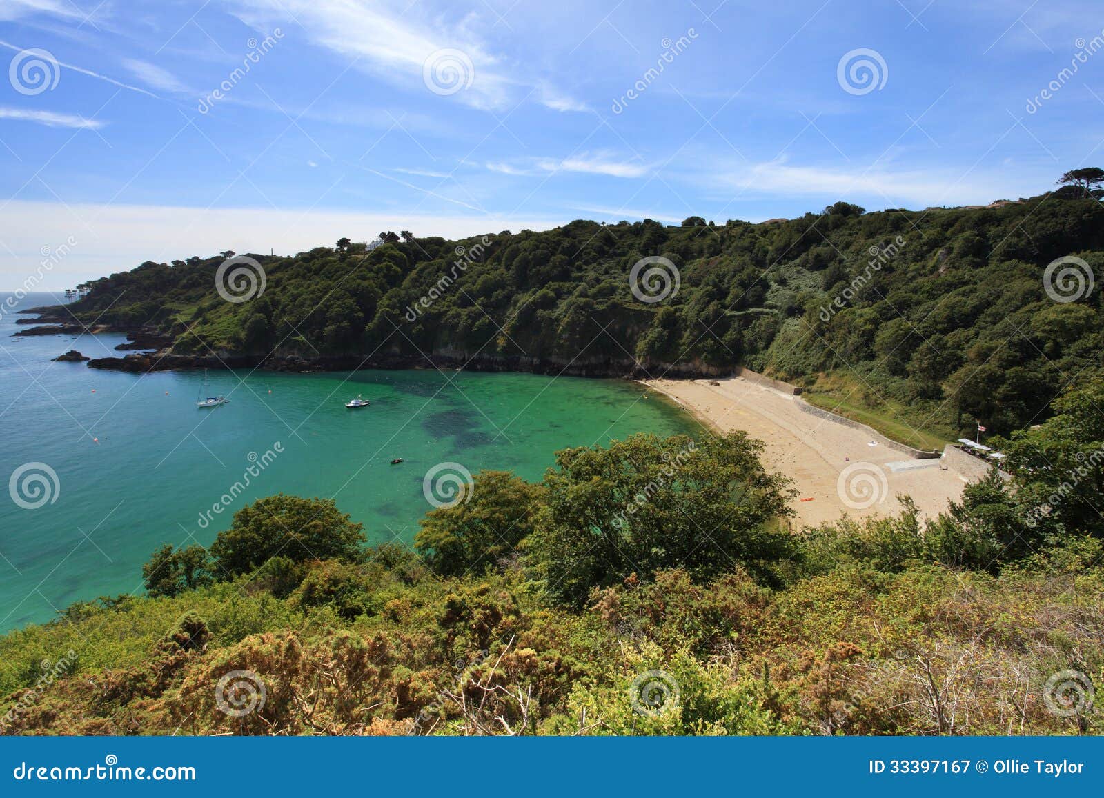 Fermain Bay Guernsey stock image. Image of fermain, destination - 33397167