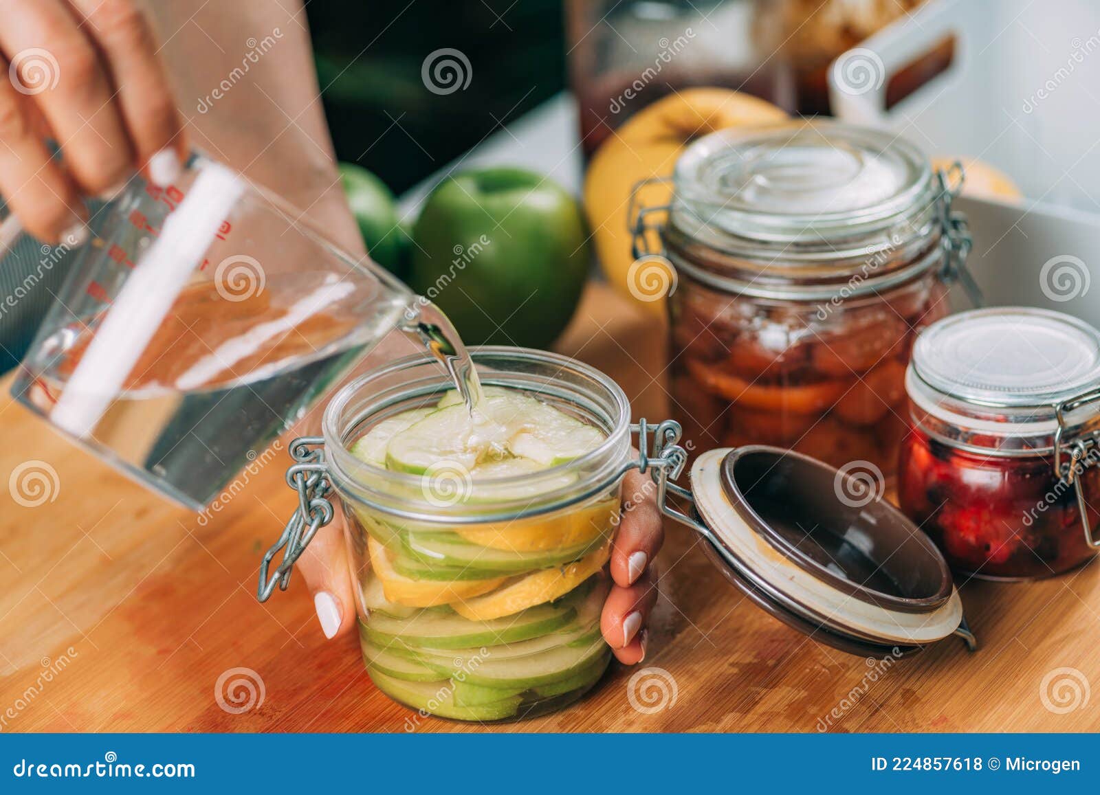 Fruit Fermentation stock photo. Image of microorganisms - 224857618