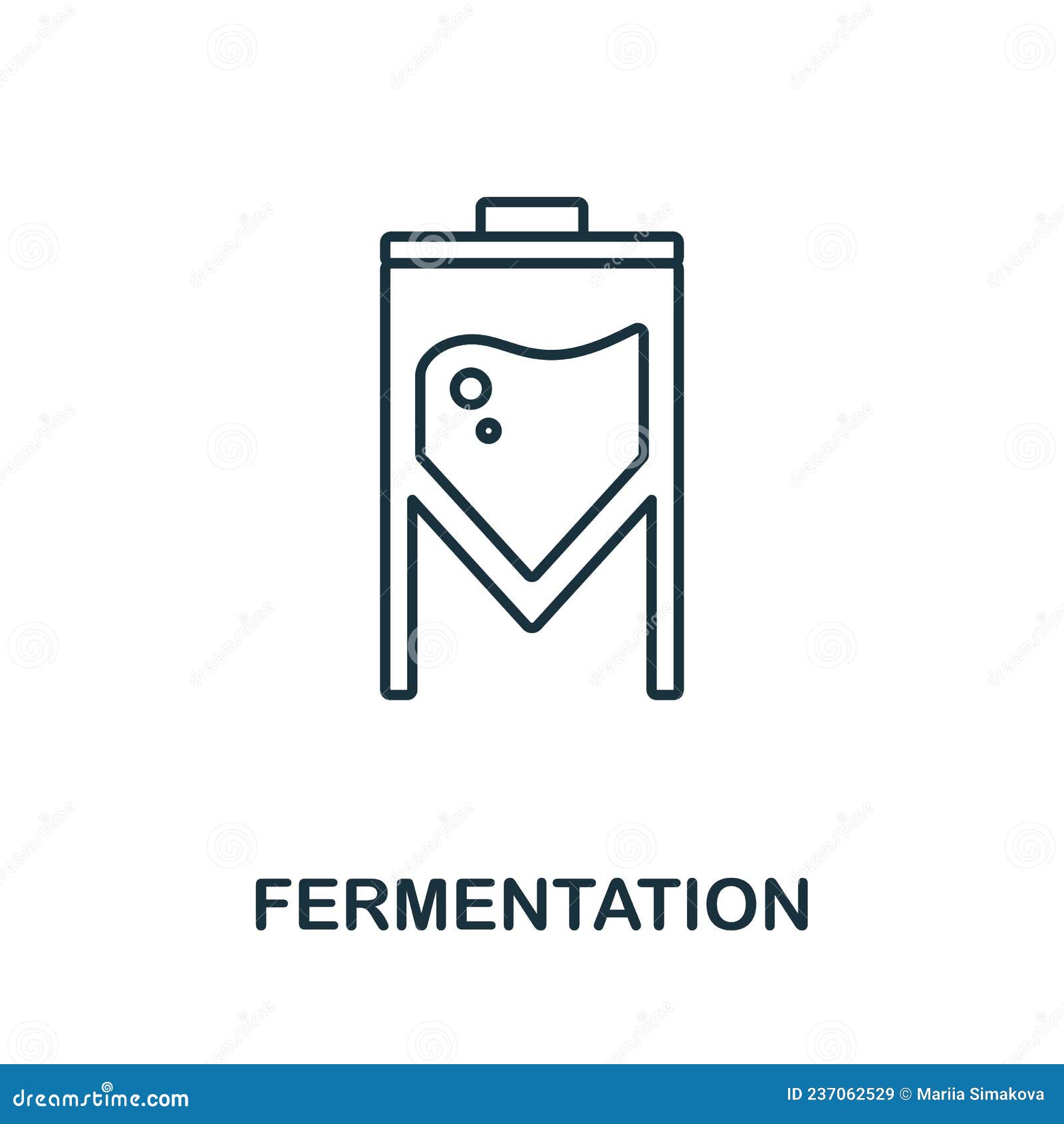 Linear Fermentation Icon From Alcohol Outline Collection. Thin Line ...