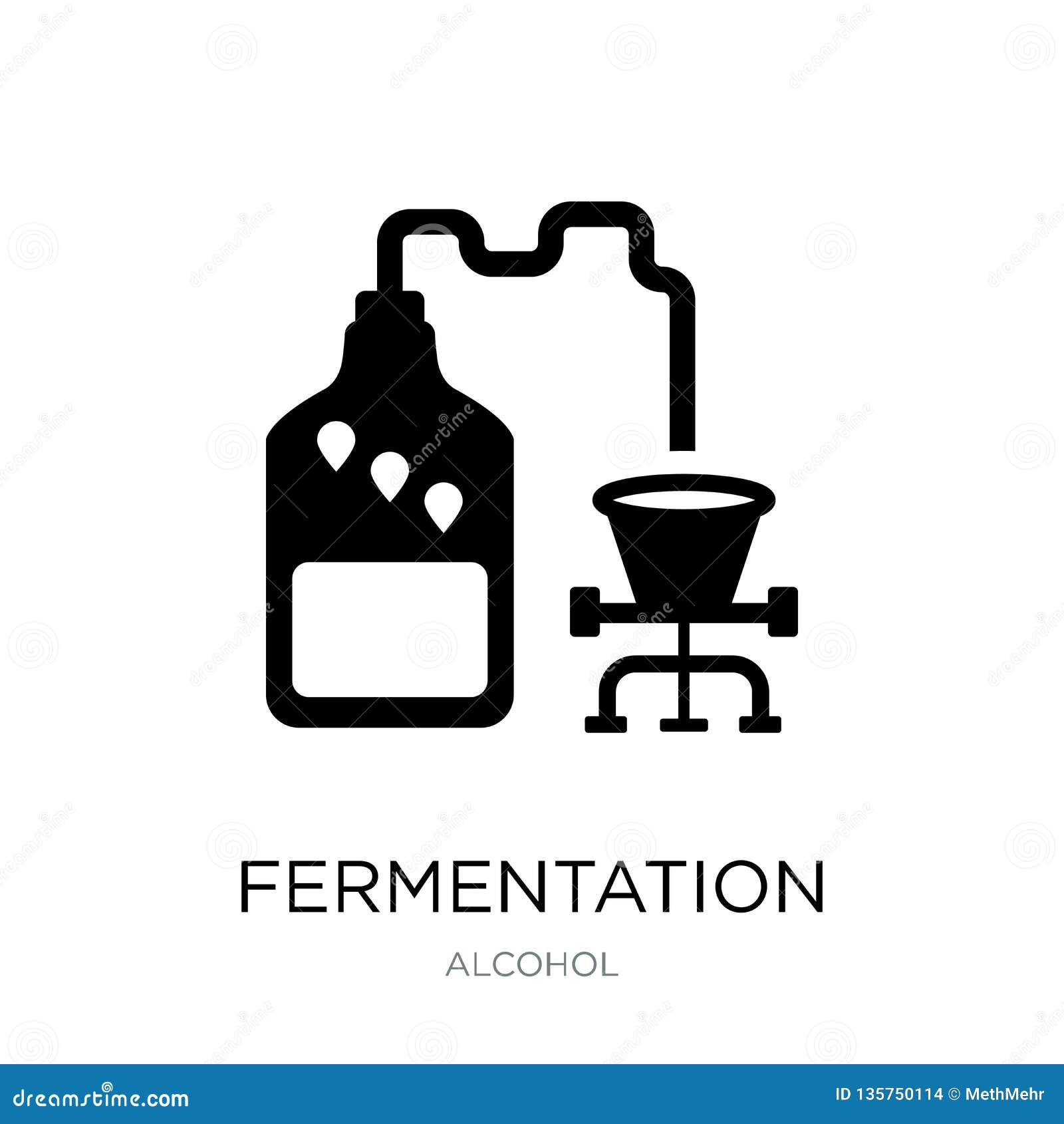 Fermentation Icon From Drinks Collection. Vector Illustration | CartoonDealer.com #130946854