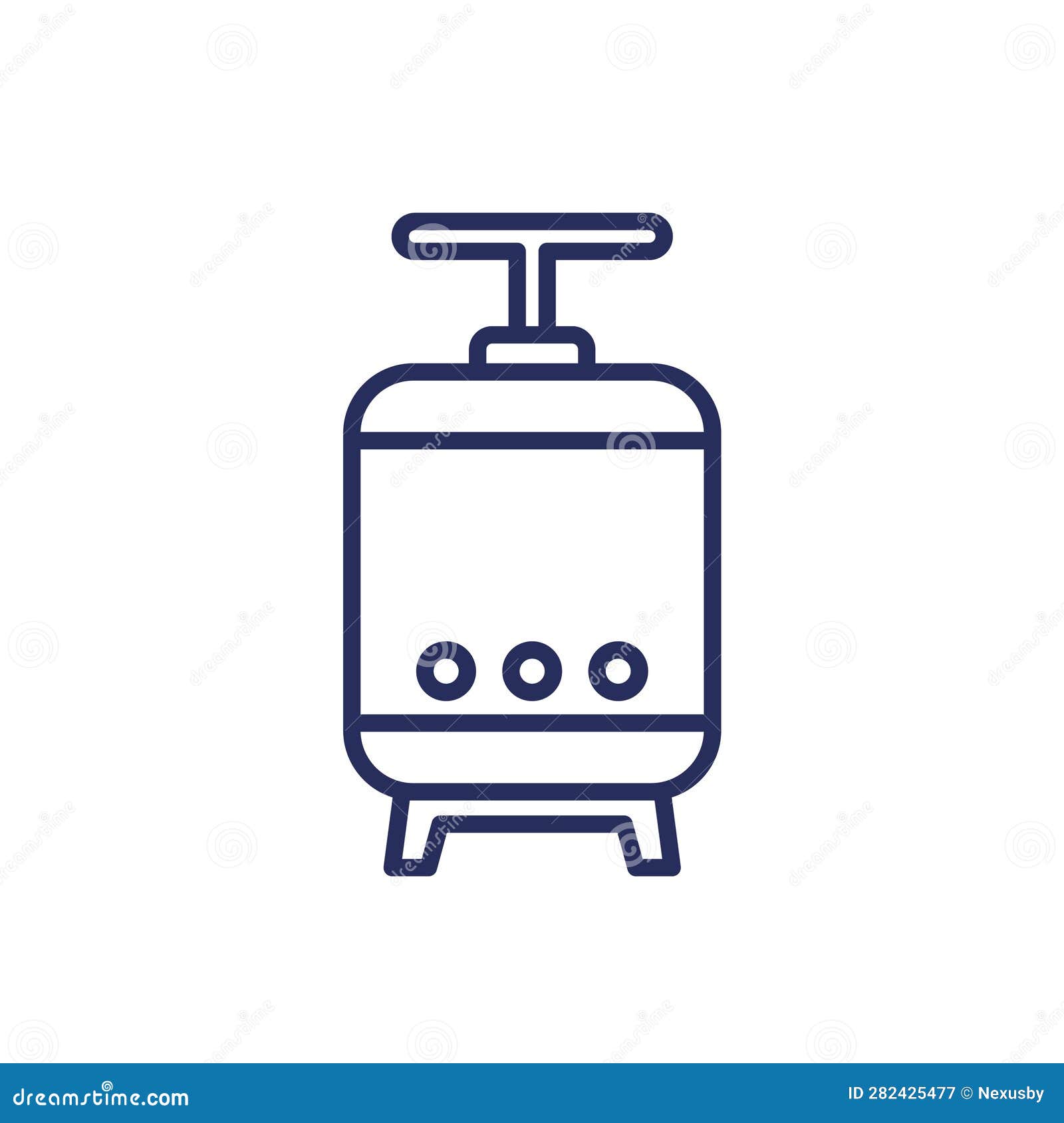 Fermentation Line Icon with a Tank Stock Vector - Illustration of ...