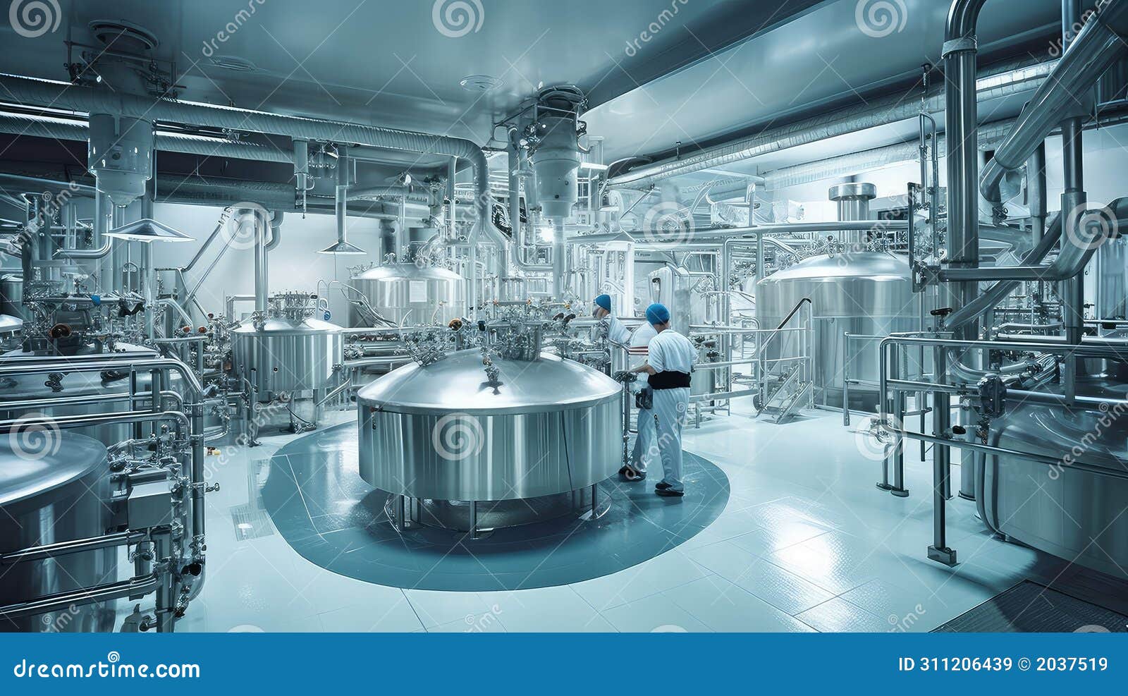 Fermentation Milk Food Processing Stock Illustration - Illustration of ...