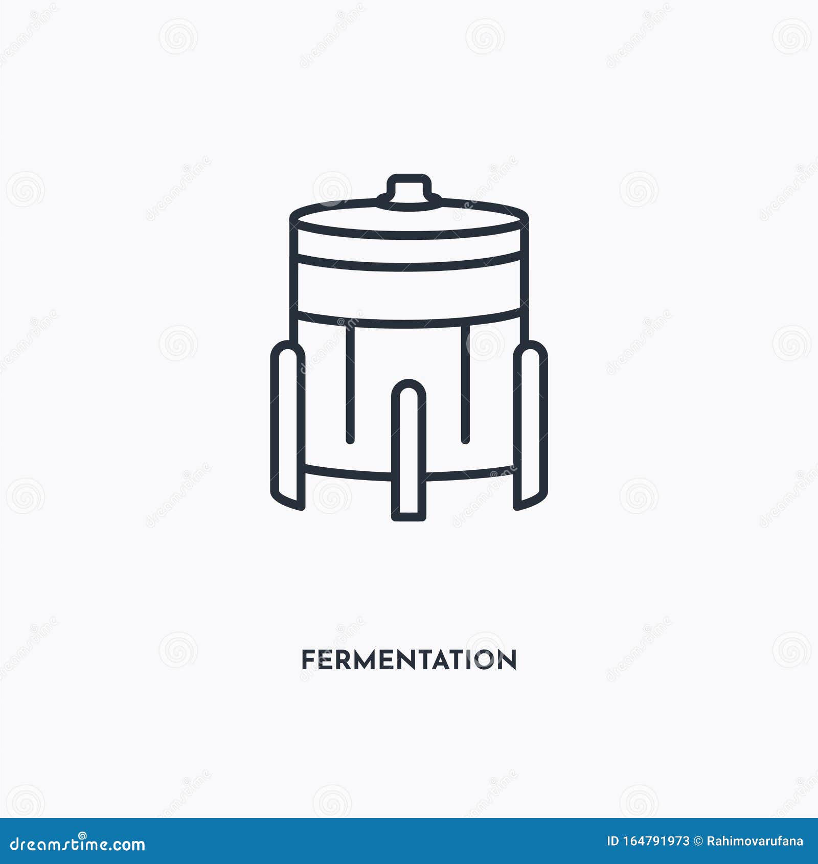 Linear Fermentation Icon From Alcohol Outline Collection. Thin Line ...