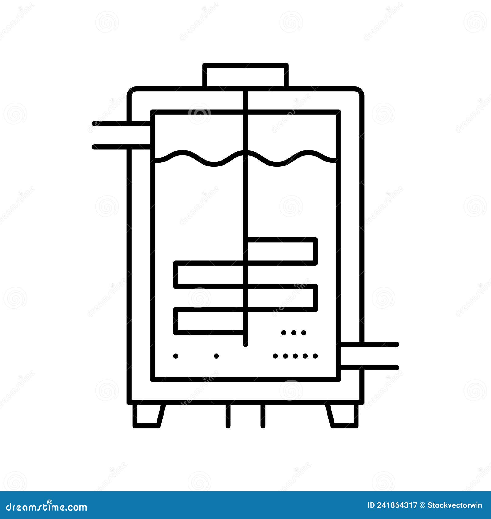 Fermentation Pharmaceutical Production Line Icon Vector Illustration ...