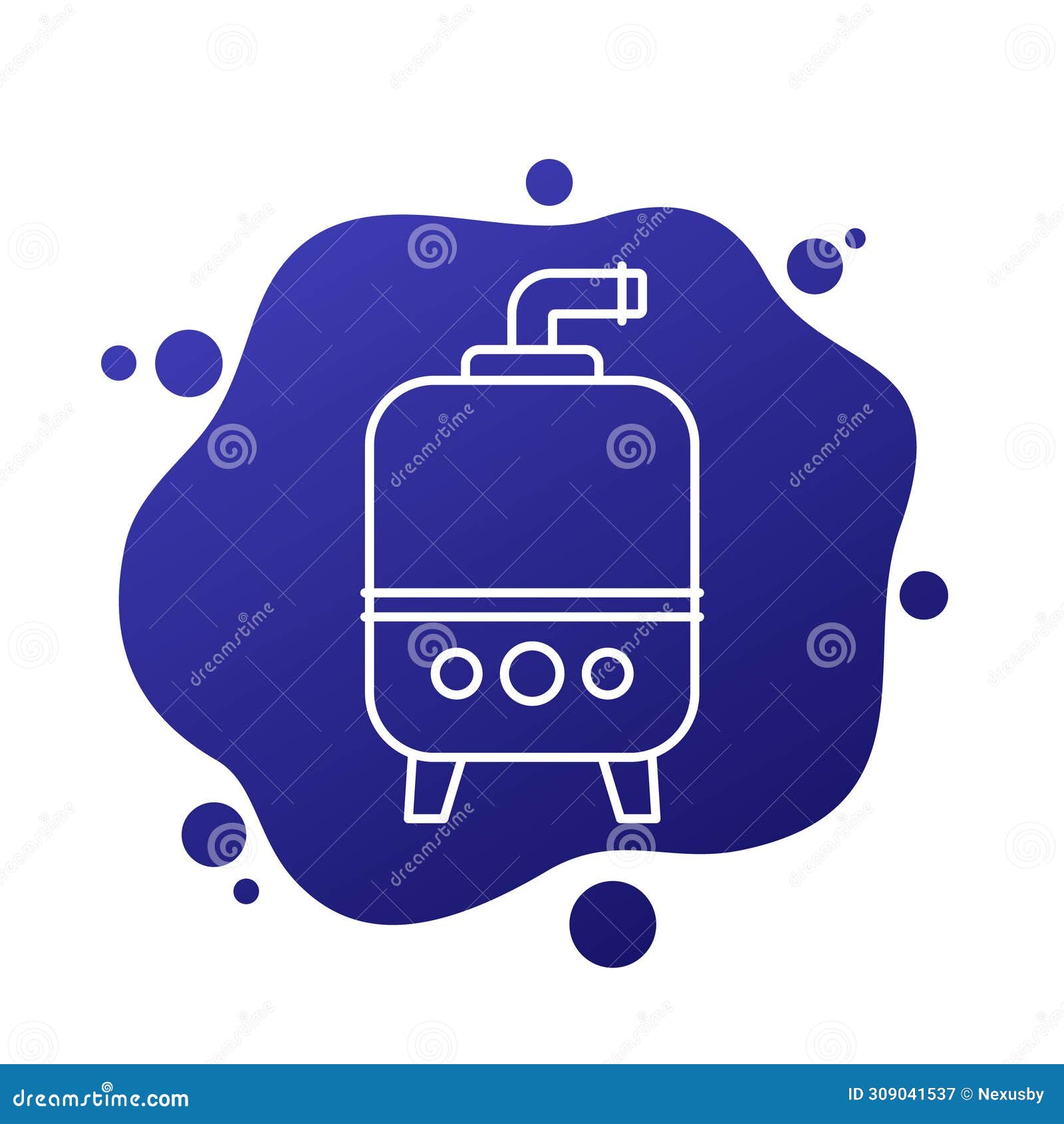 Fermentation Tank Icon, Line Vector Stock Illustration - Illustration ...