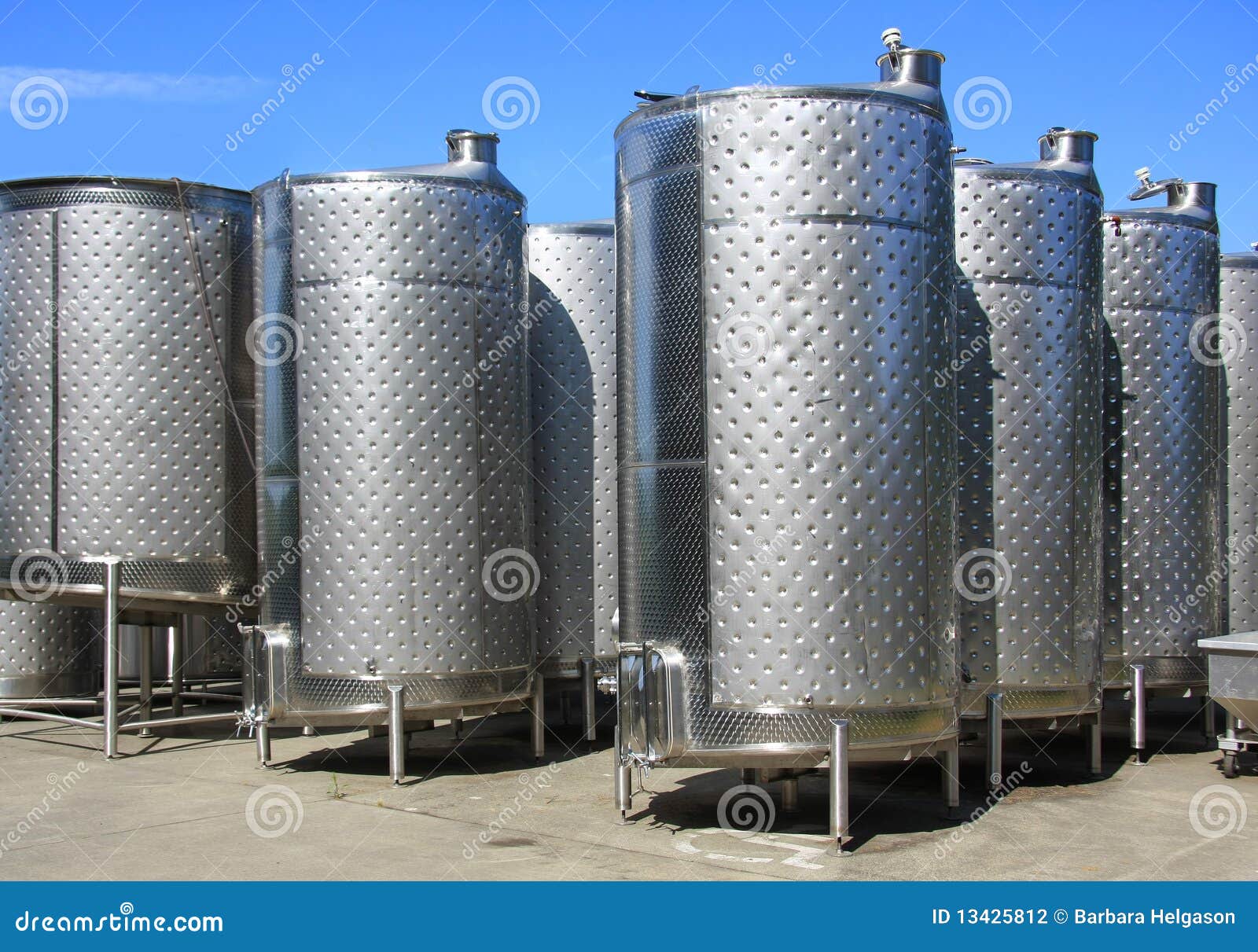 Fermentation tanks stock photo. Image of fermentation - 13425812