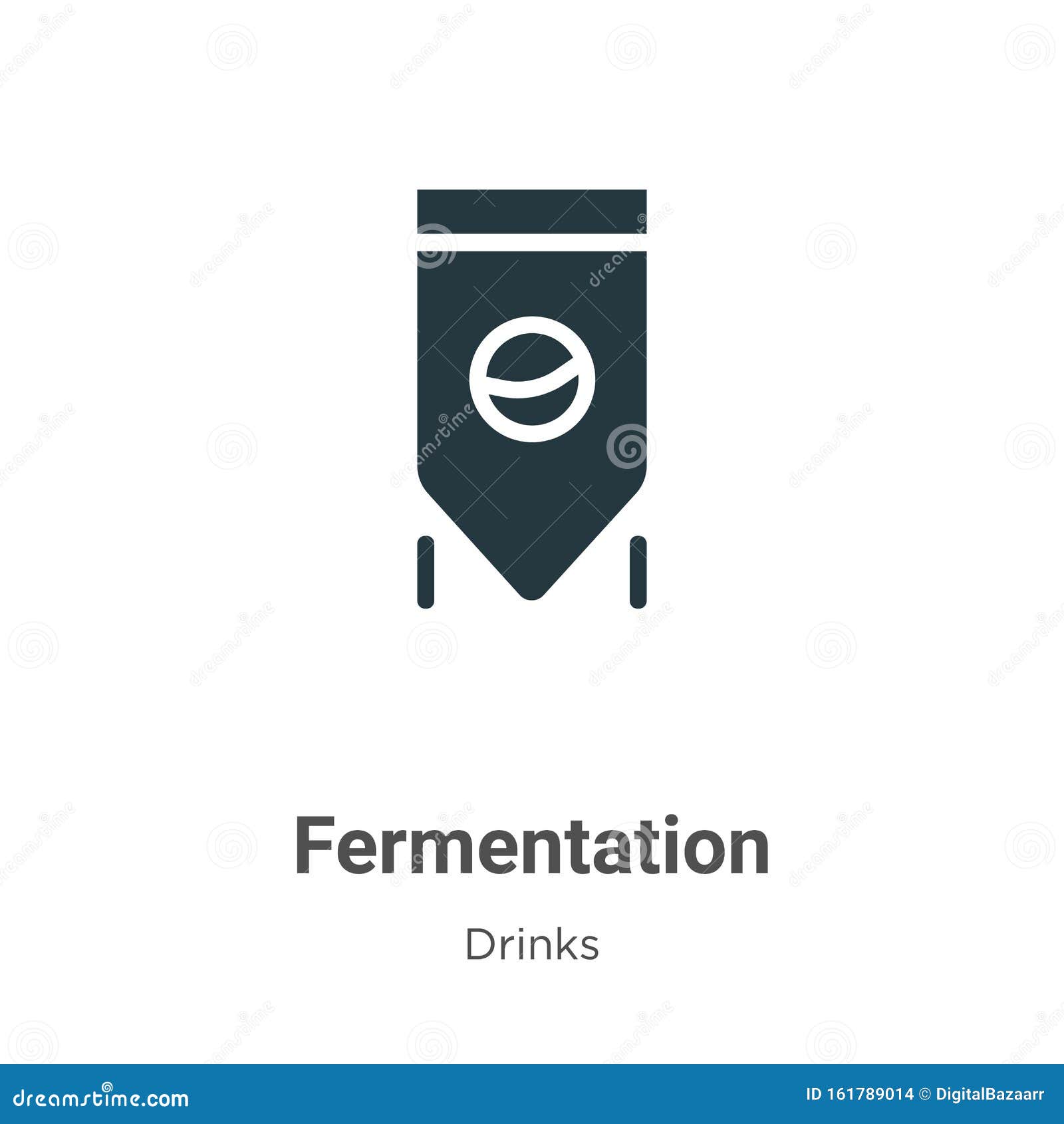 Fermentation Vector Icon on White Background. Flat Vector Fermentation ...