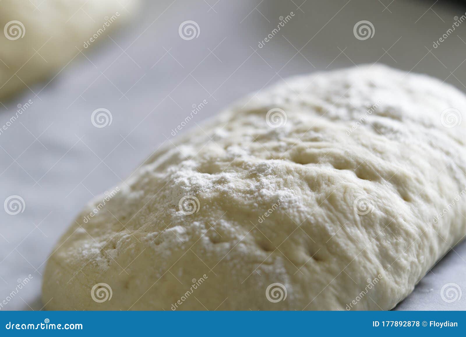 Fermented Dough on Baking Paper Stock Photo - Image of range, natural ...