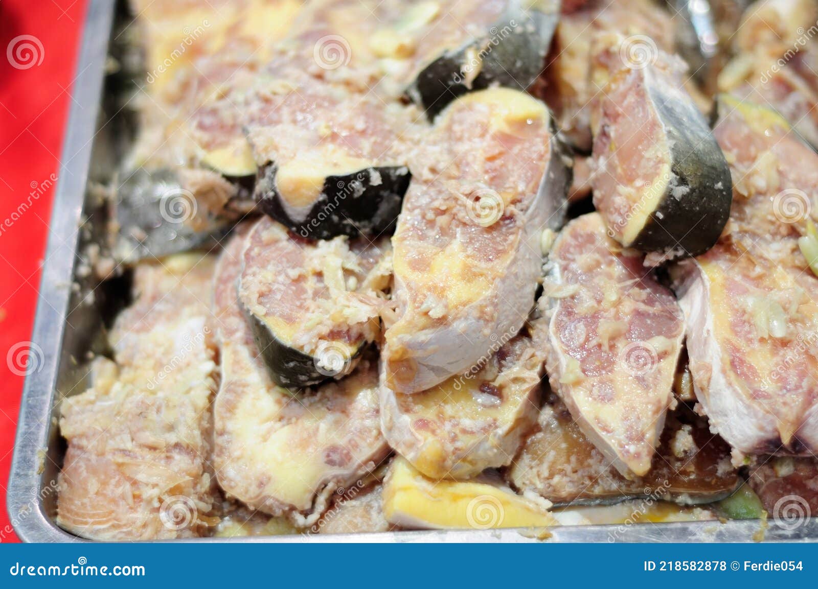 Fermented Raw Fish stock photo. Image of food, seafood - 218582878