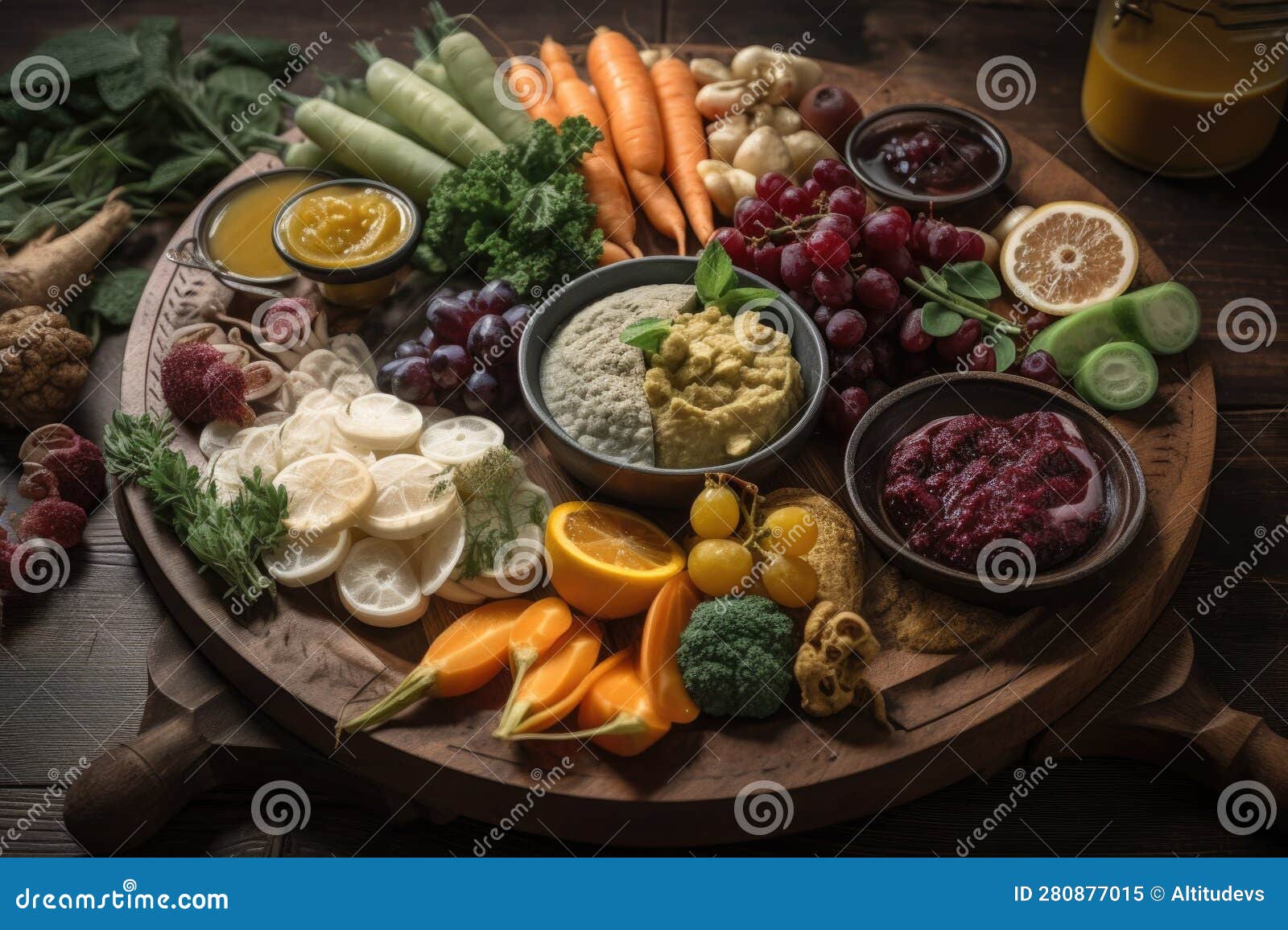 Fermented Fruit and Vegetable Platter with Variety of Flavors and ...