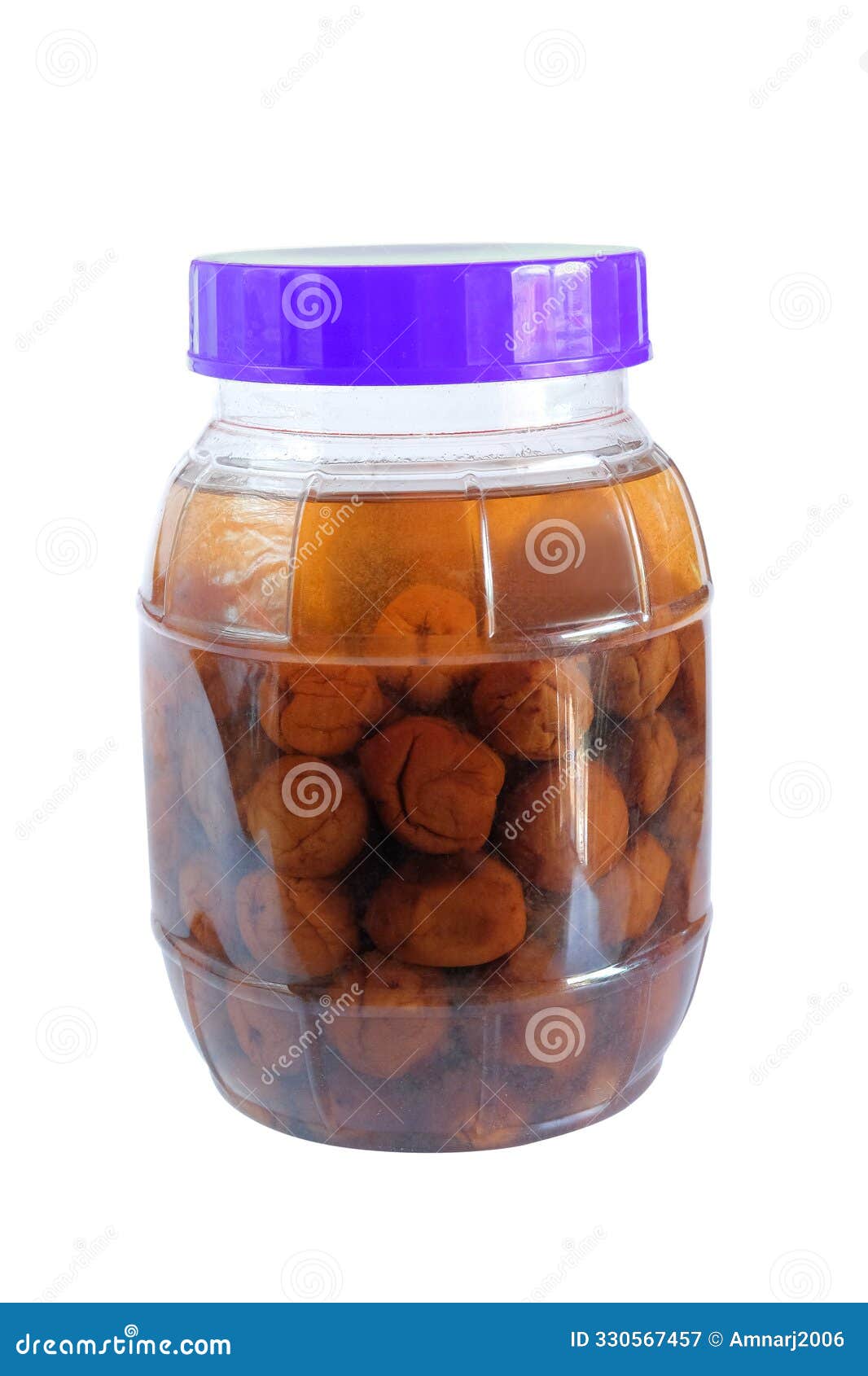 Fermented or Pickled Peach, Plum Cloves Stock Image - Image of preserve ...