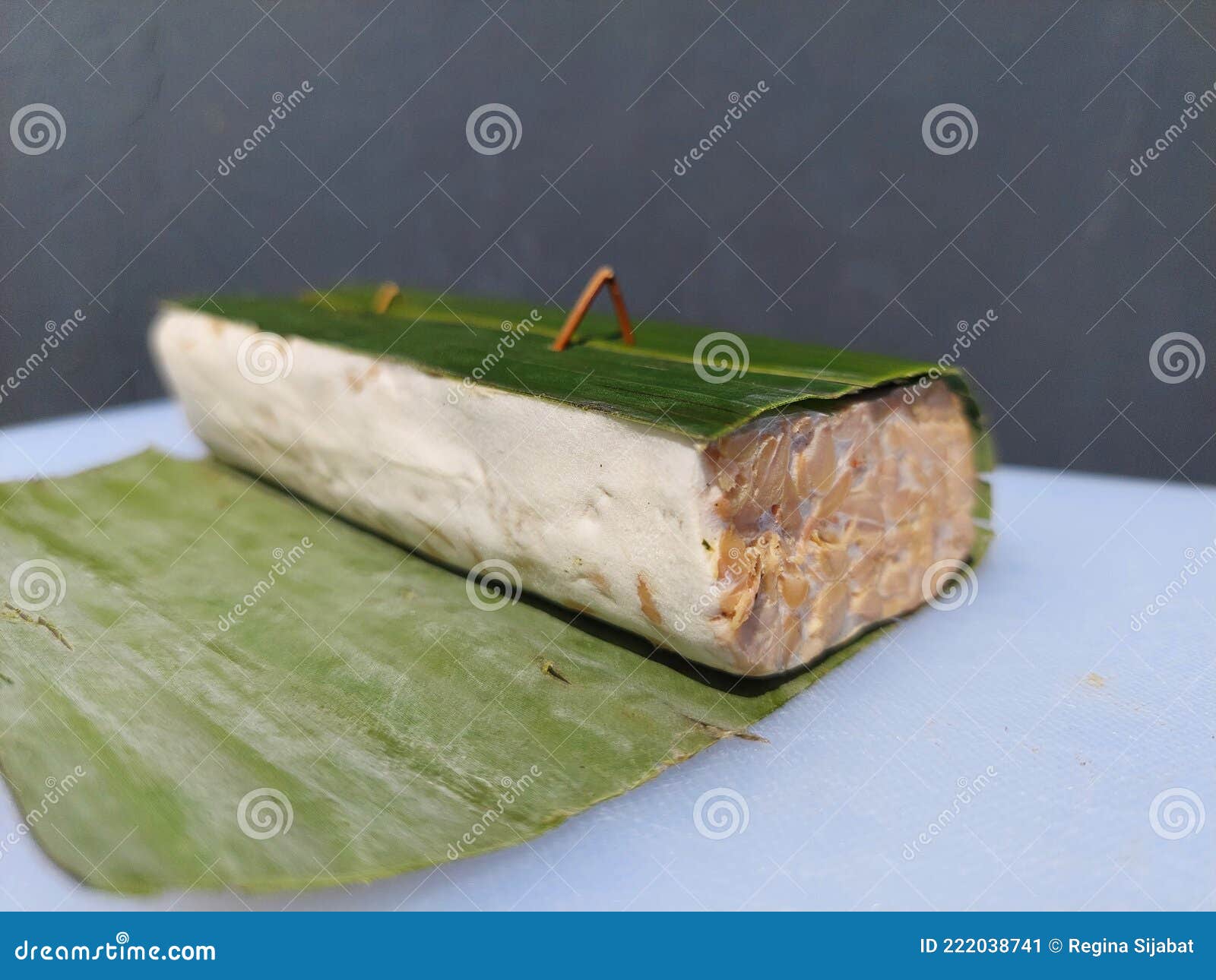 Fermented Soybean Cake in a Plate Stock Image - Image of dish, dessert ...