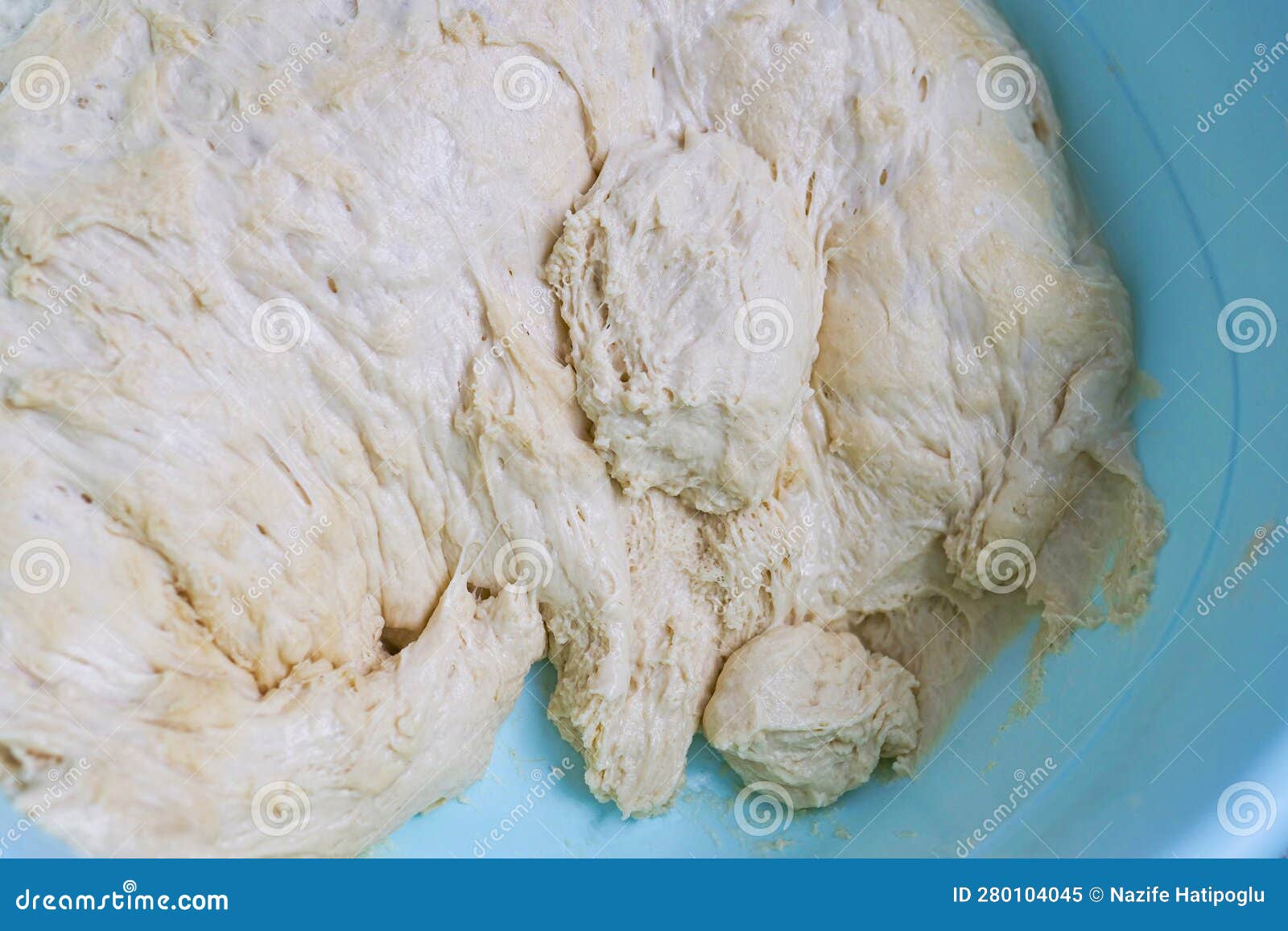 Fermented Wheat Flour Dough, Raw Fermented Dough, Fermented and ...