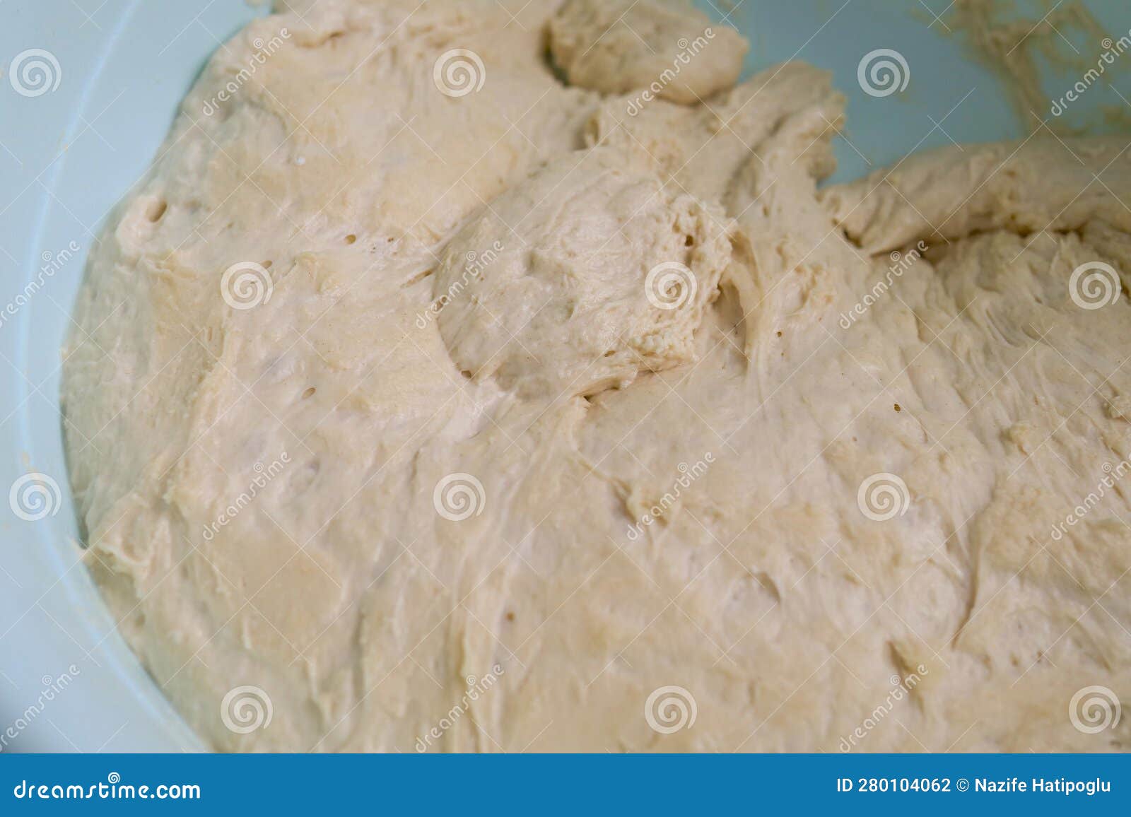 Fermented Wheat Flour Dough, Raw Fermented Dough, Fermented and ...