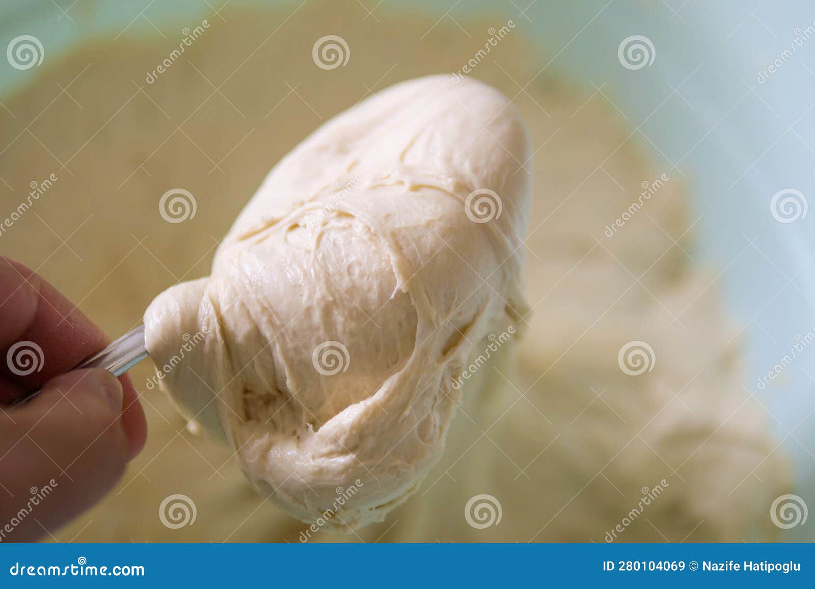 Fermented Wheat Flour Dough, Raw Fermented Dough, Fermented and ...