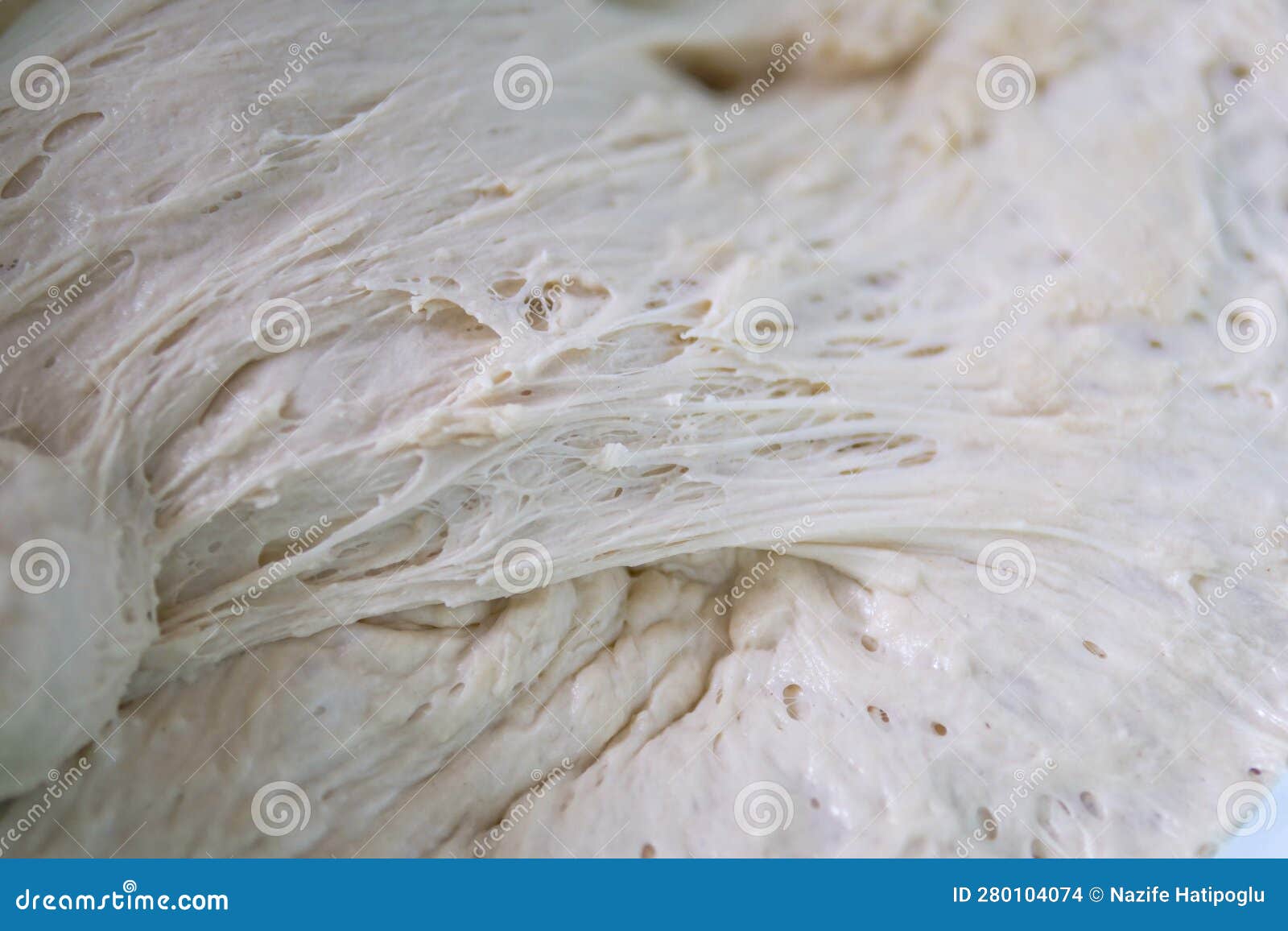 Fermented Wheat Flour Dough, Raw Fermented Dough, Fermented and ...