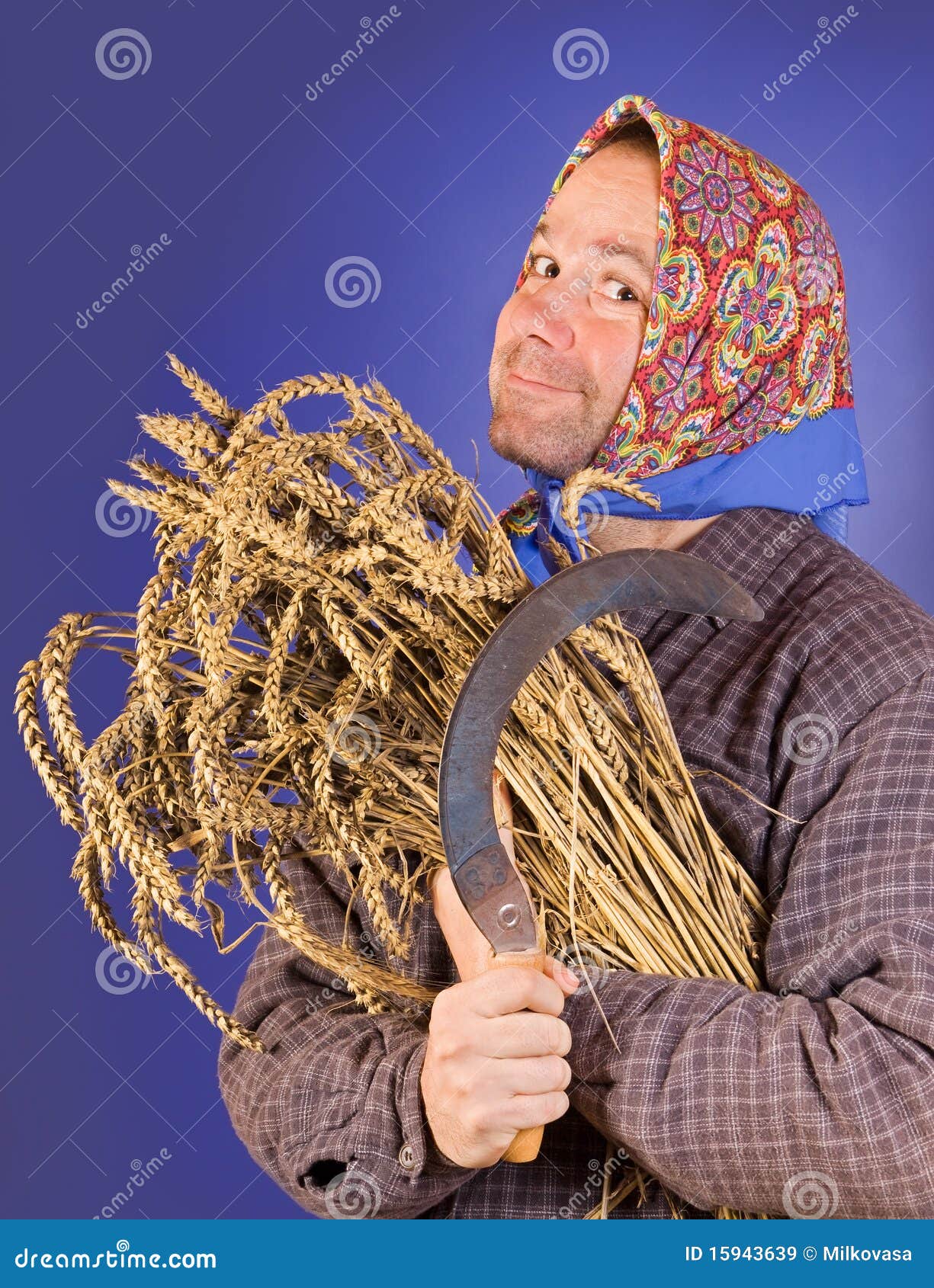 Fermier heureux image stock. Image du caucasien, fermier - 15943639