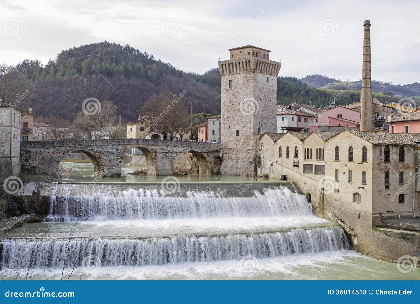Fermignano stock photo. Image of town, vent, metauro - 36814518