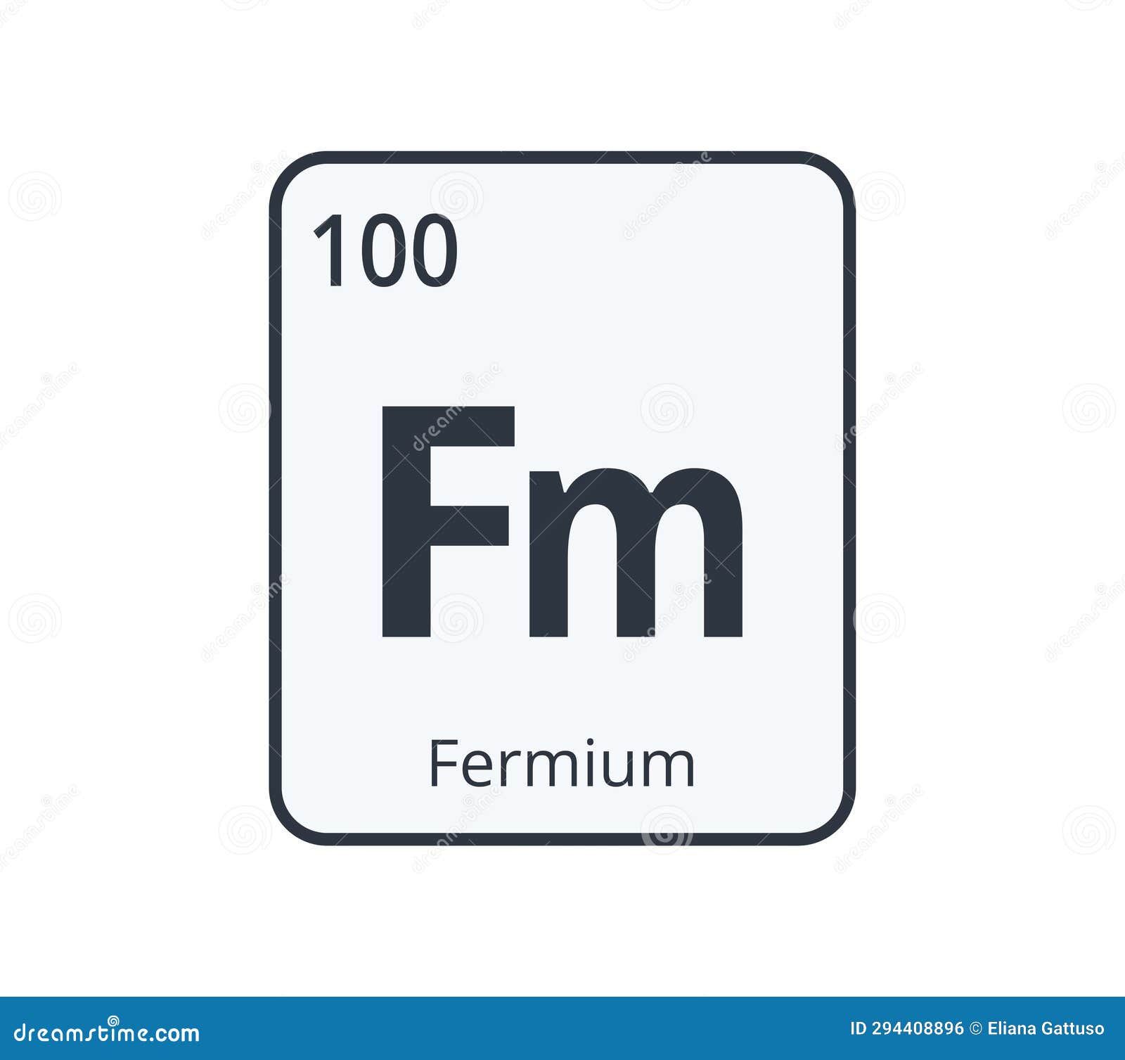 Fermium Chemical Symbol. stock vector. Illustration of technology ...