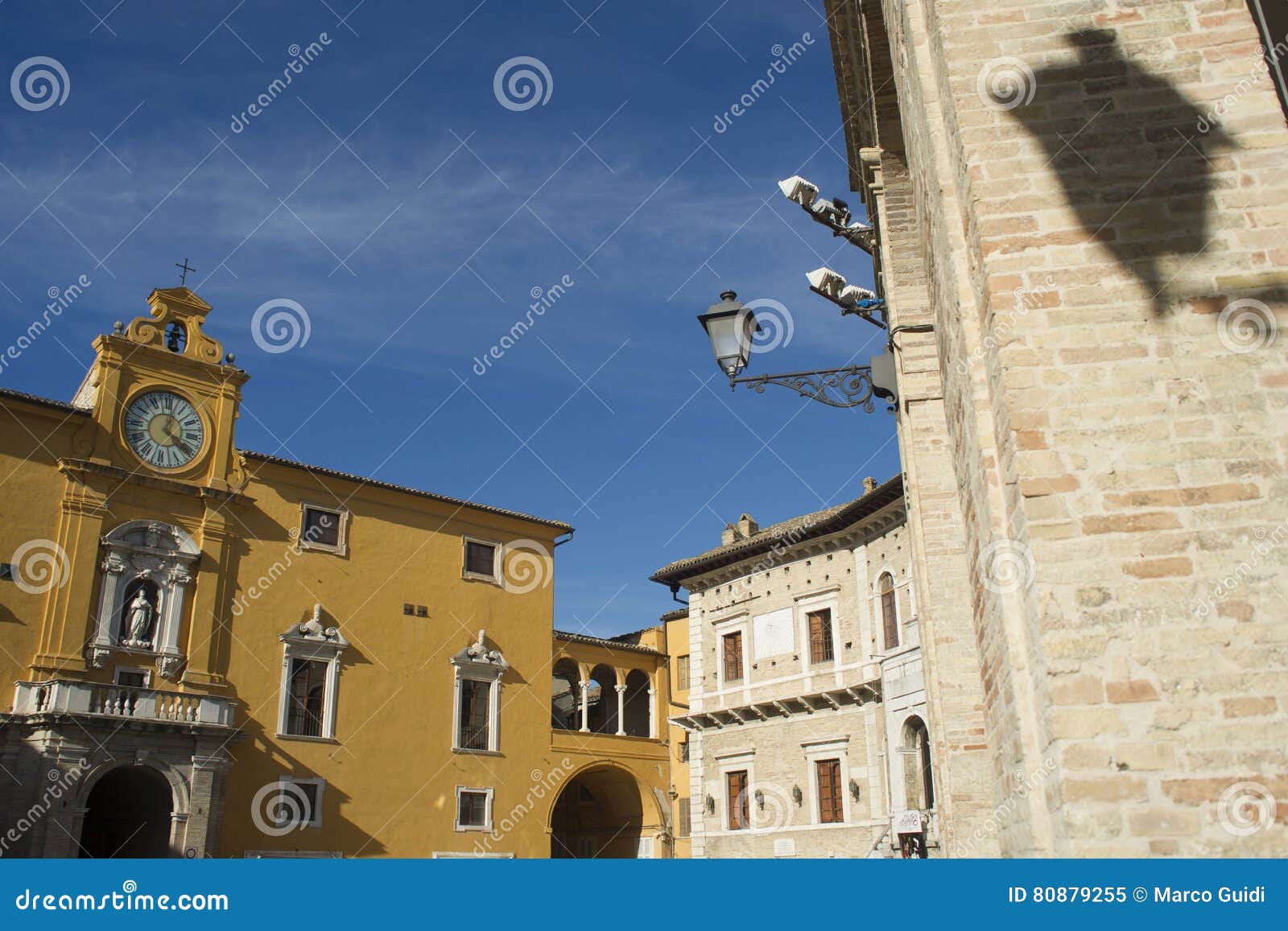 Fermo Marche Italy stock image. Image of town, building - 80879255