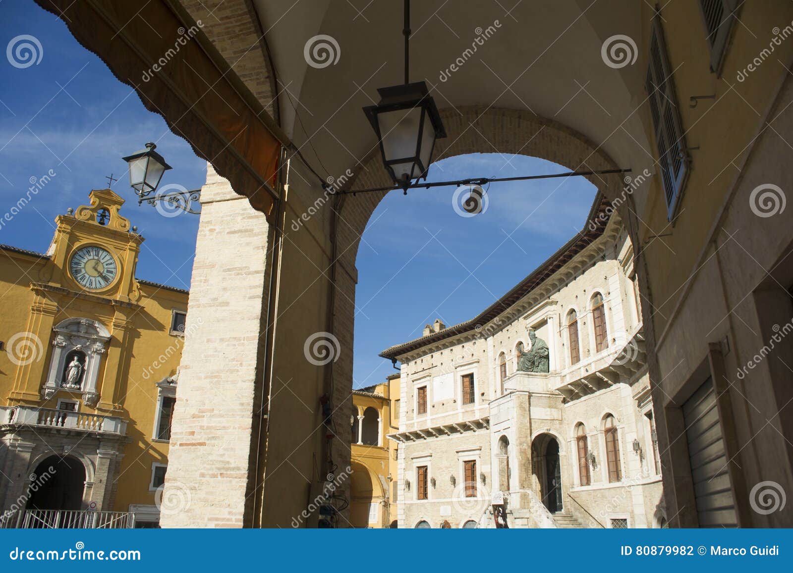 Fermo Marche Italy stock photo. Image of europe, medieval - 80879982