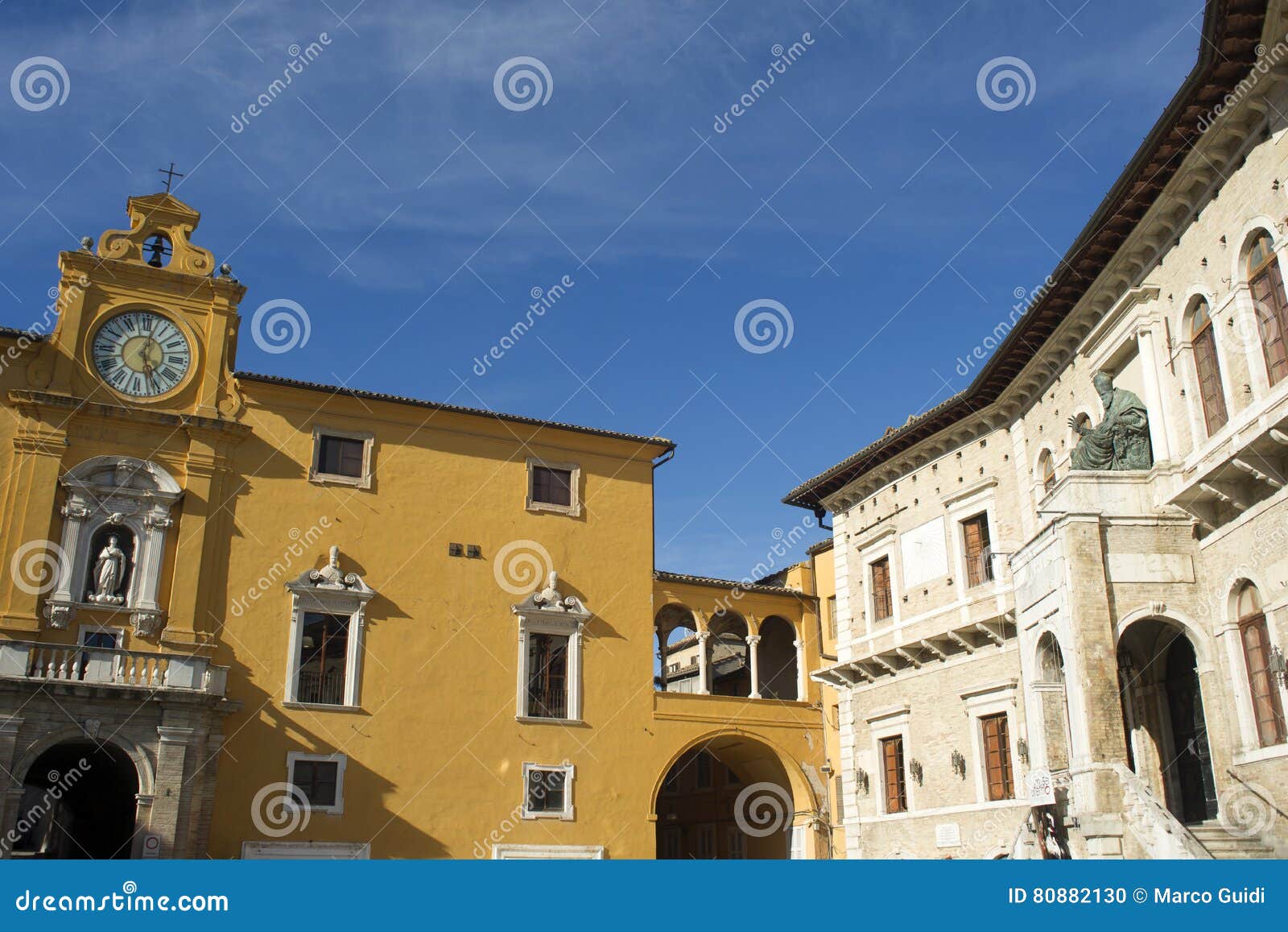 Fermo Marche Italy editorial image. Image of medieval - 80882130