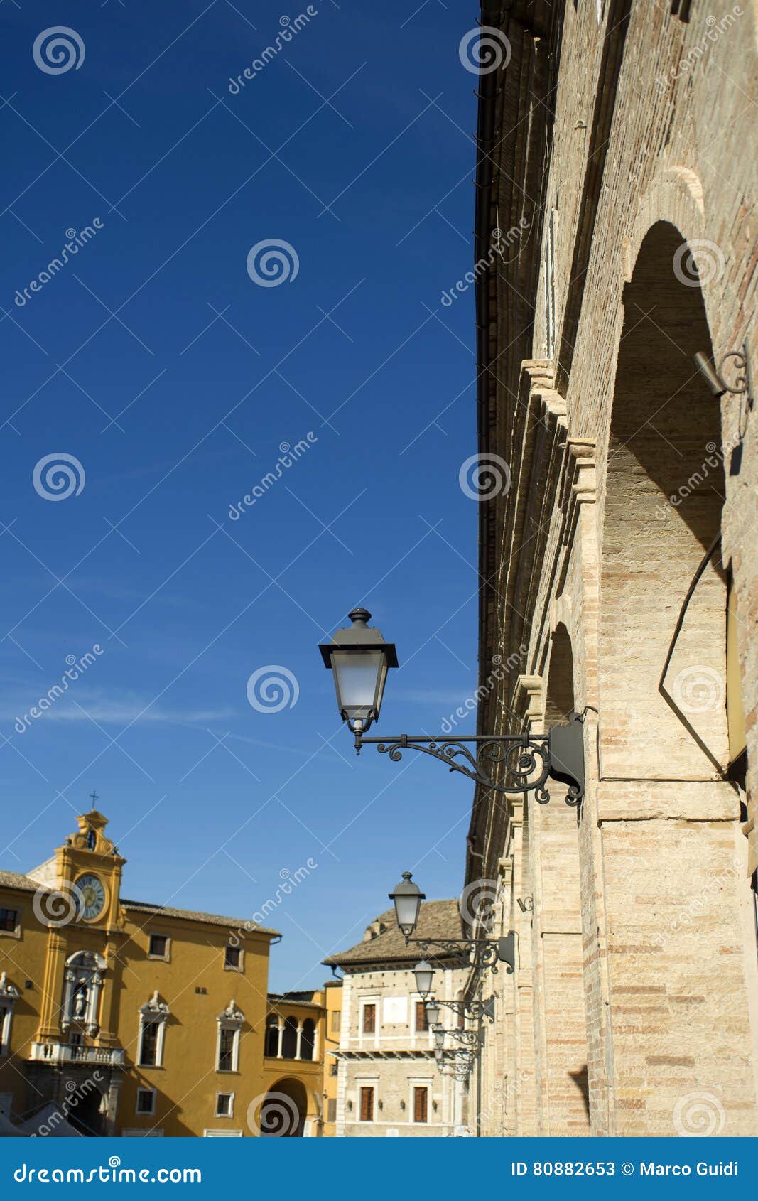 Fermo Marche Italy stock image. Image of city, square - 80882653