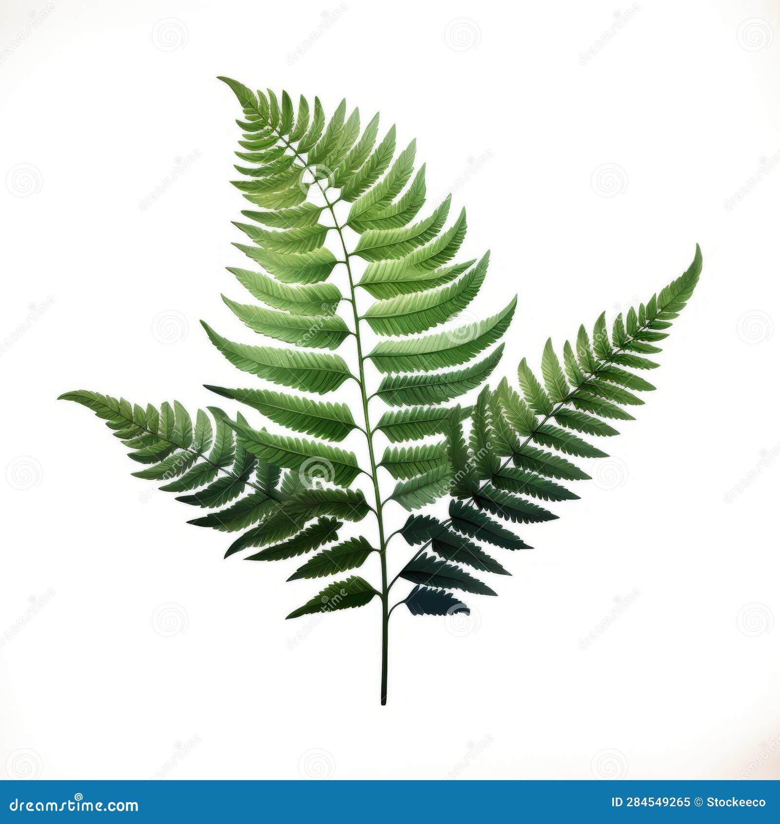 Realistic Ferns: Vector Illustrations With Spray Painted Realism ...