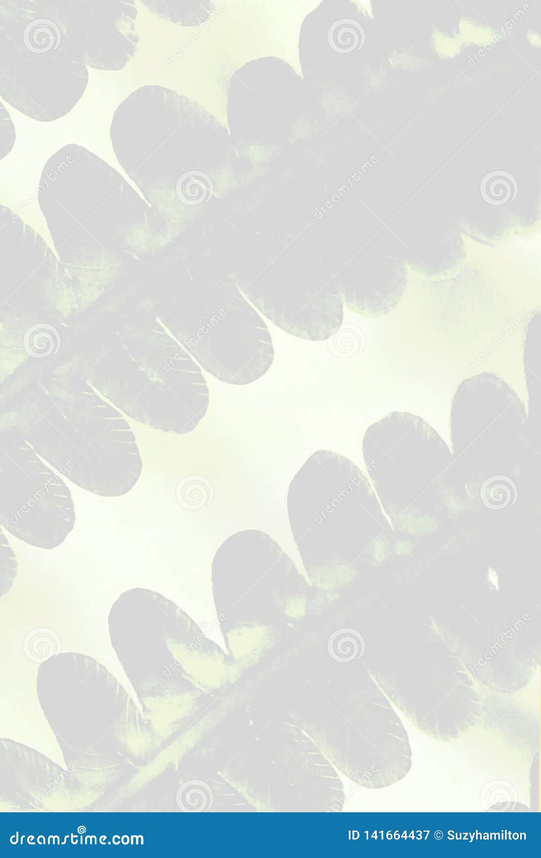 Fern Leaf Abstract Background Pale Coloured. Stock Image - Image of ...