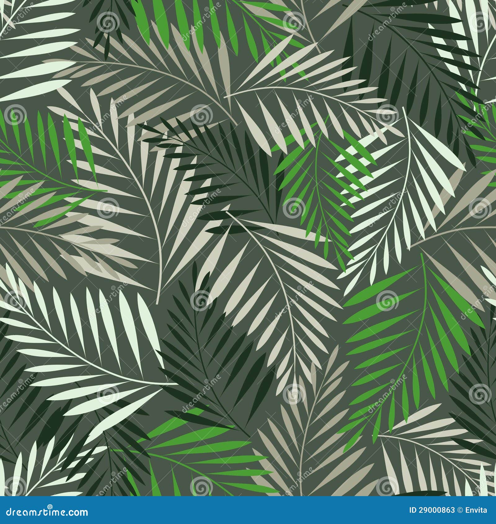 Fern leaf seamless pattern stock illustration. Illustration of abstract ...