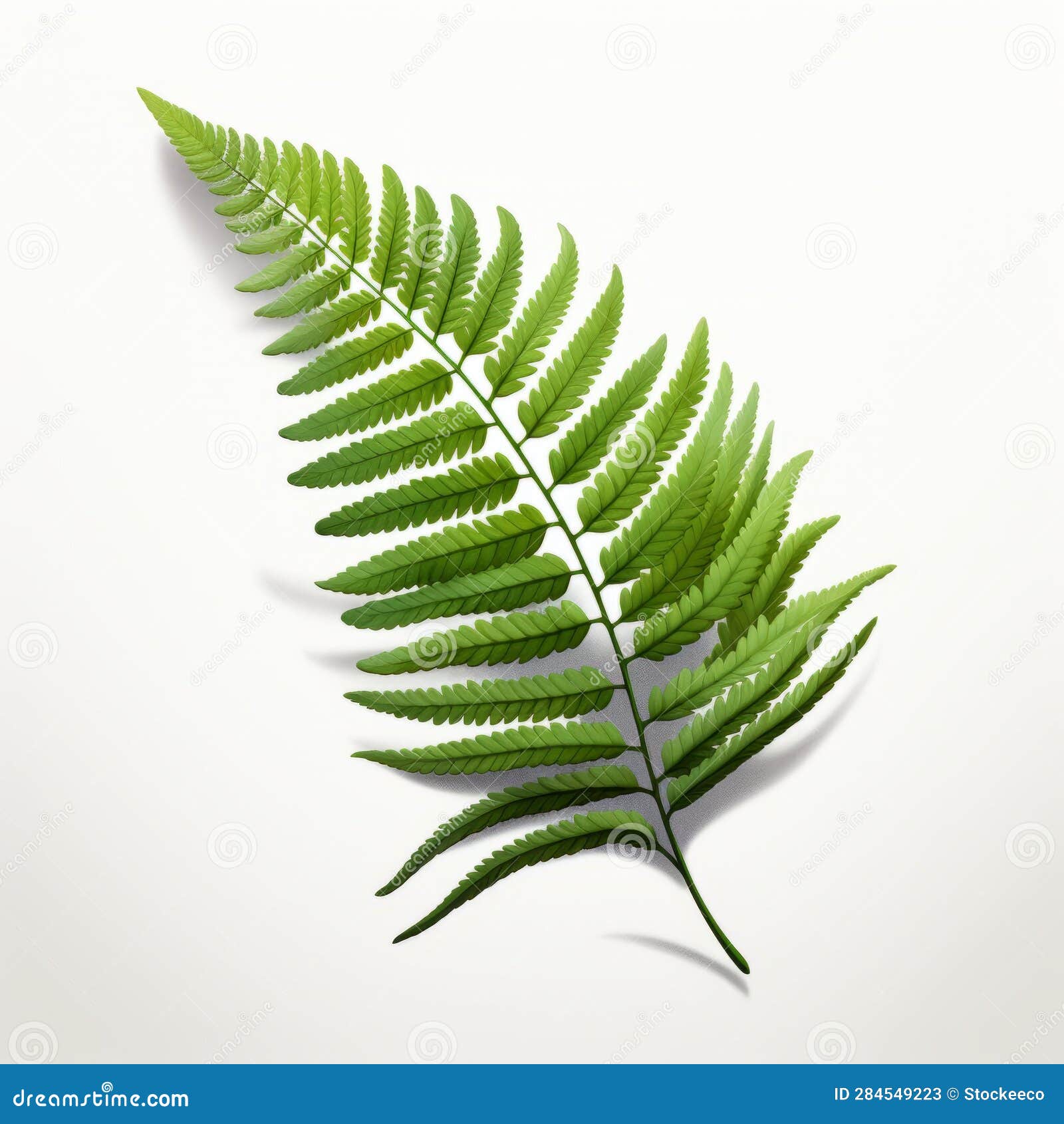 Realistic Green Fern Leaf Vector with Detailed Attention Stock ...