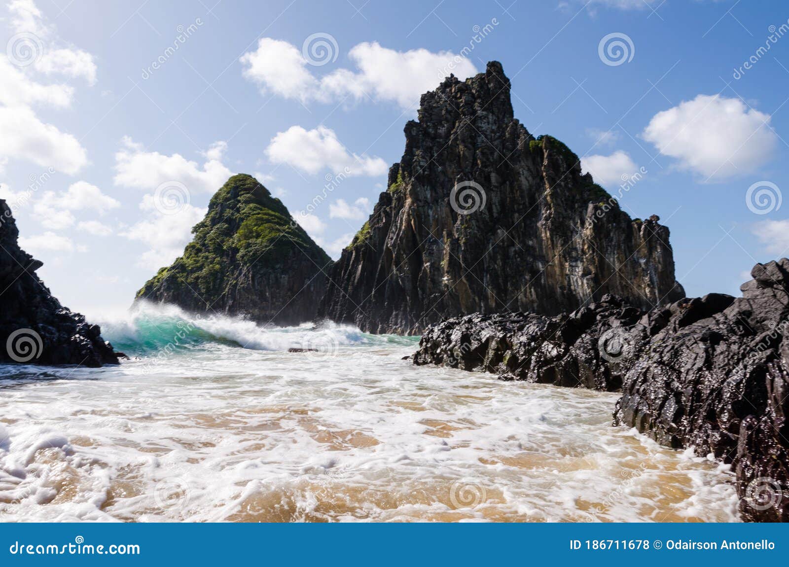 Fernando De Noronha Archipelago Located in Northeastern Brazil. Stock ...