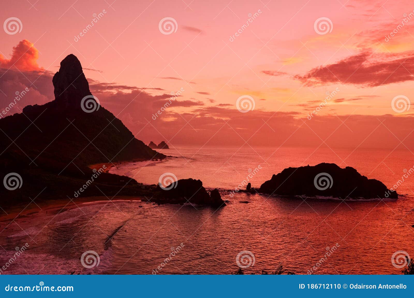 Fernando De Noronha Archipelago Located in Northeastern Brazil. Stock ...
