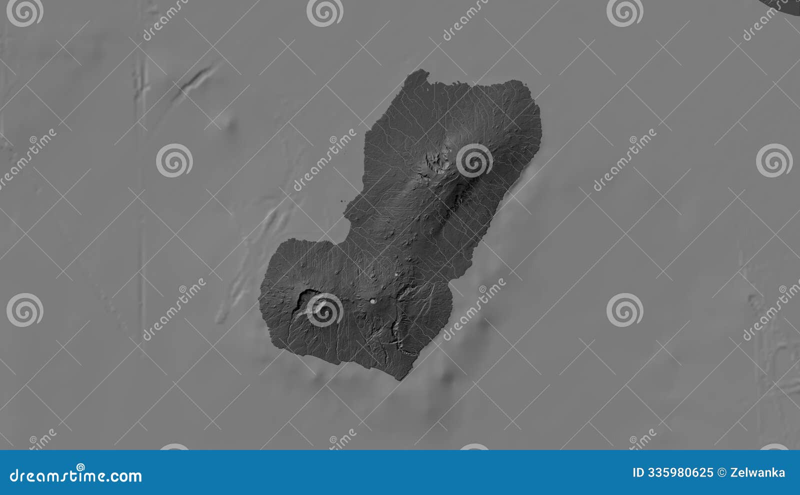Fernando Poo Island. Equatorial Guinea. Bilevel Stock Illustration ...